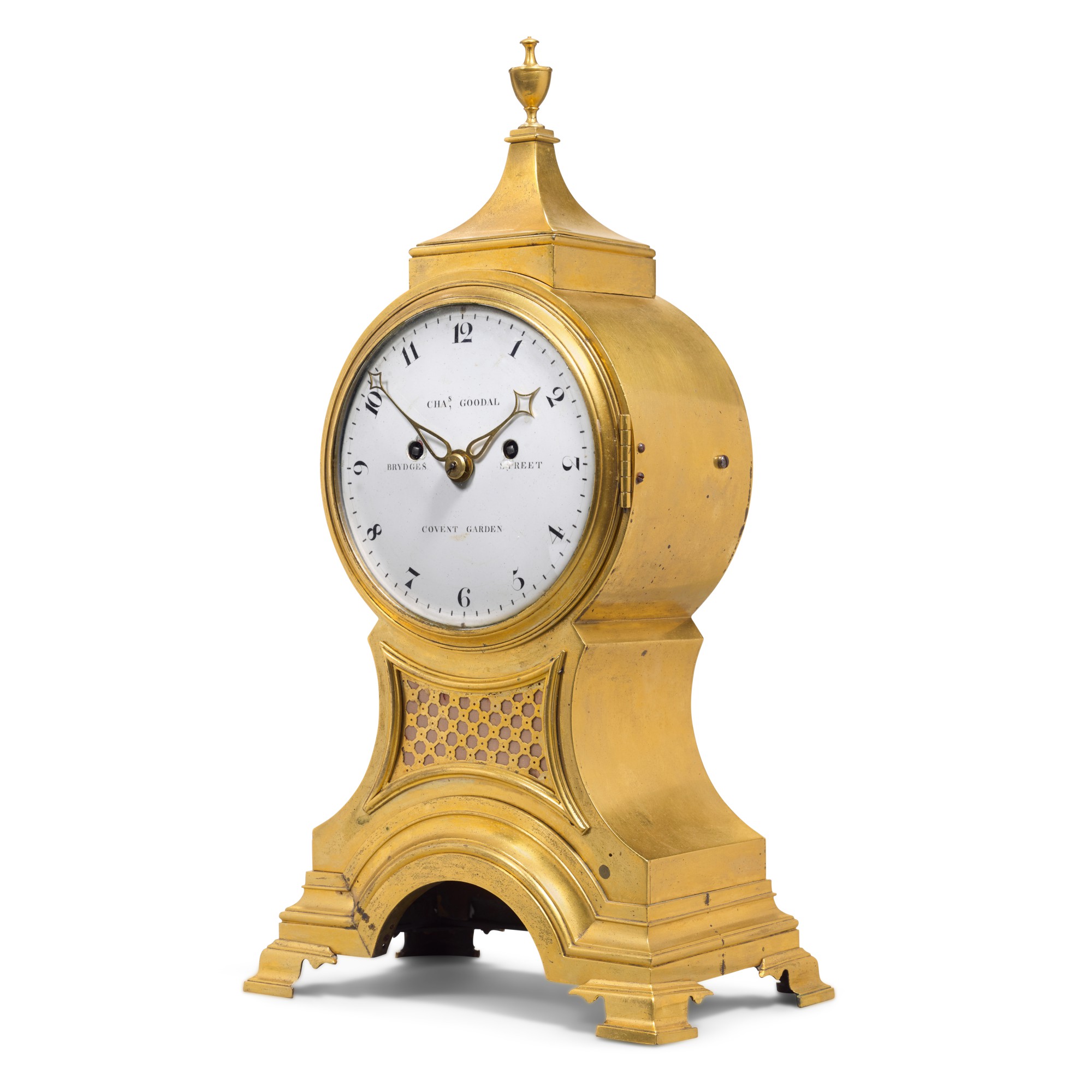 A George III gilt-brass mantel clock, Charles Goodal, London, circa ...