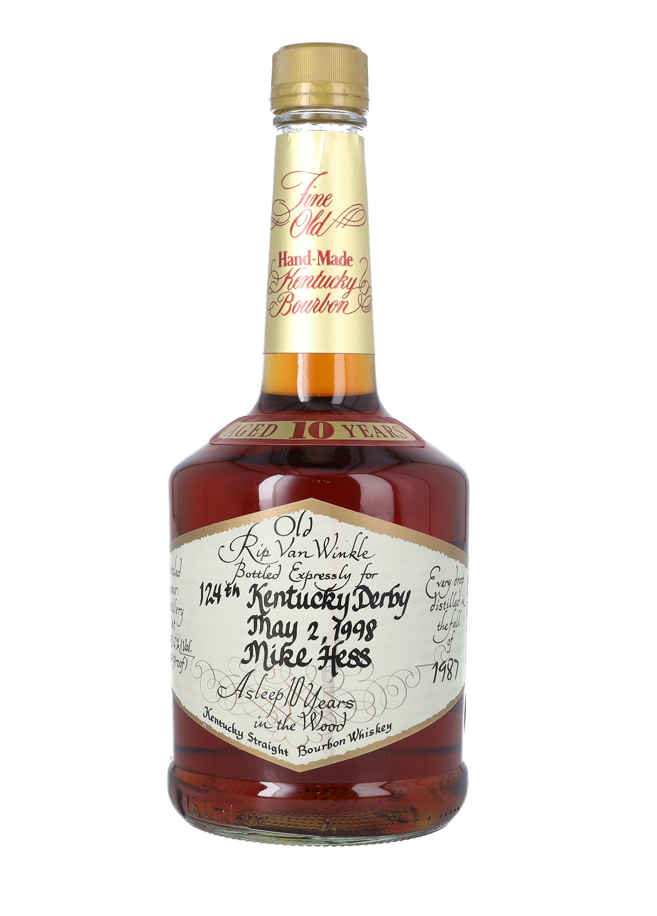 Old Rip Van Winkle's 10 Year Old Very Special Stock 90.4 proof 1987 (1 ...