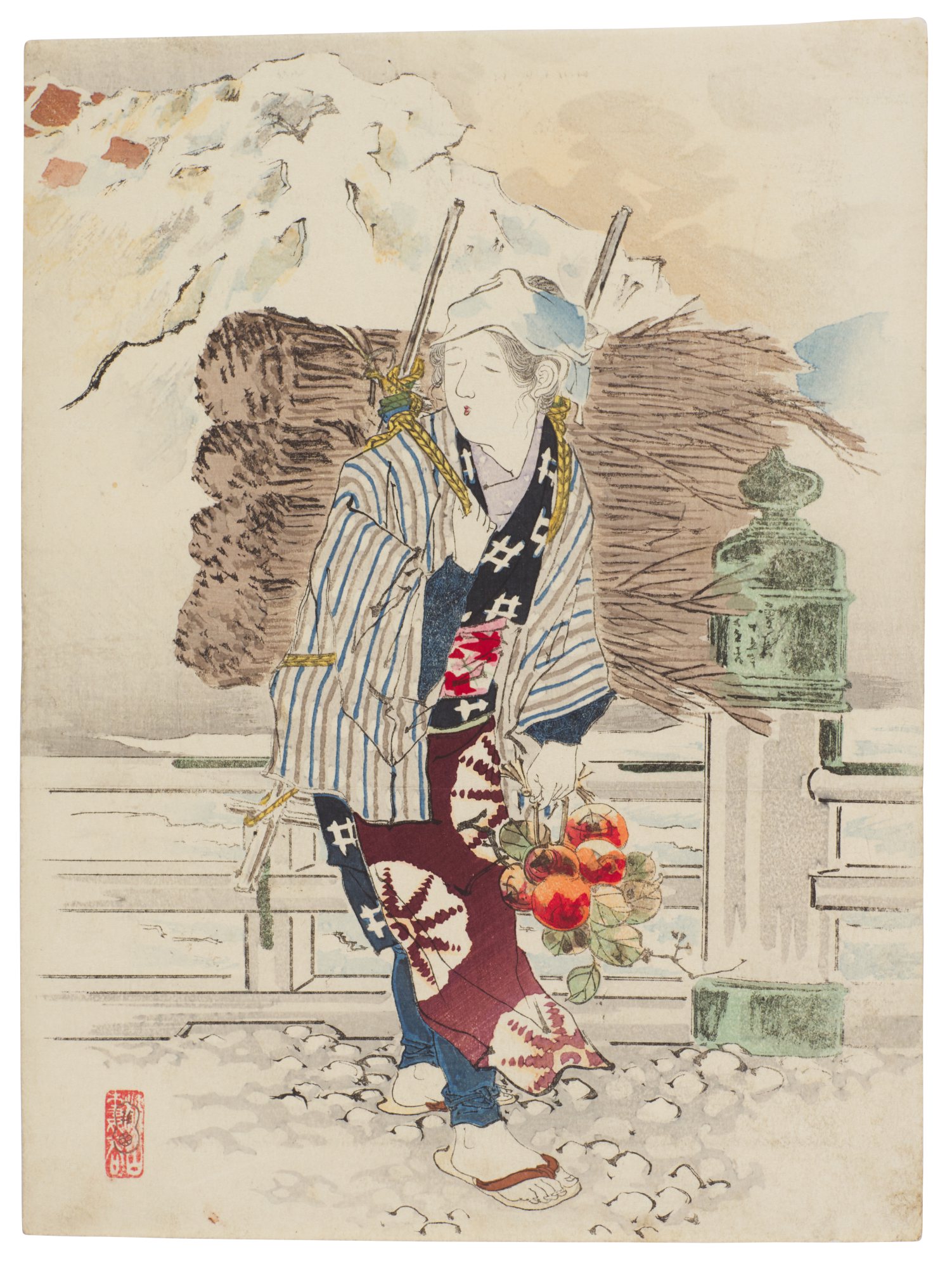 Various | Eleven woodblock prints and an etching | Meiji - Heisei ...
