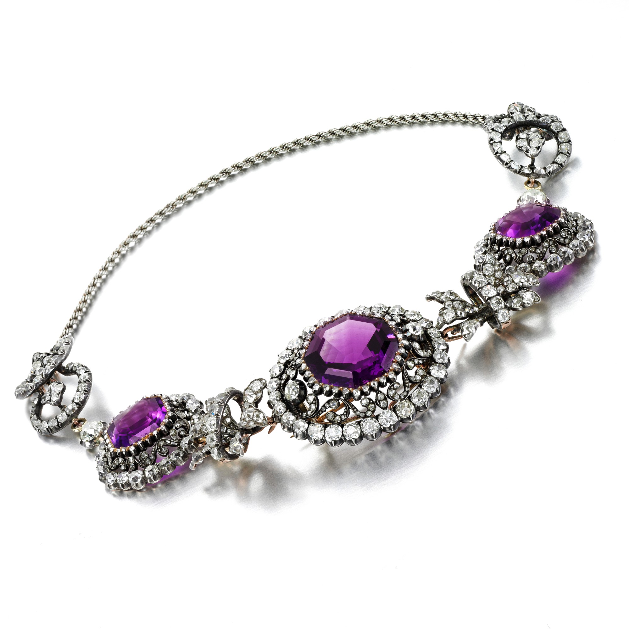 Amethyst and diamond necklace, early 19th century | The Weekly Edit ...