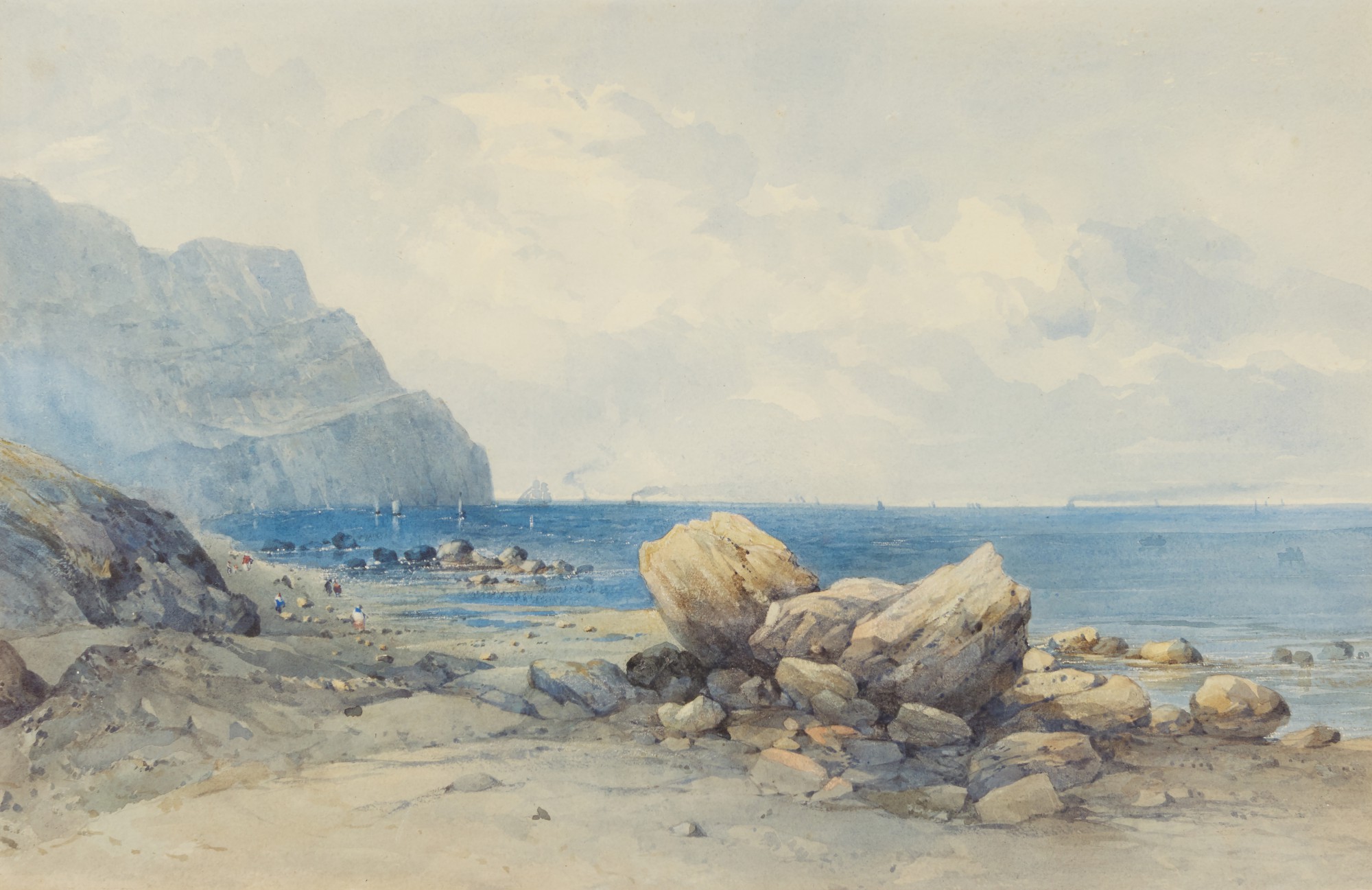 ROBERT LEMAN | Llandudno Bay, North Wales | Old Master and British ...