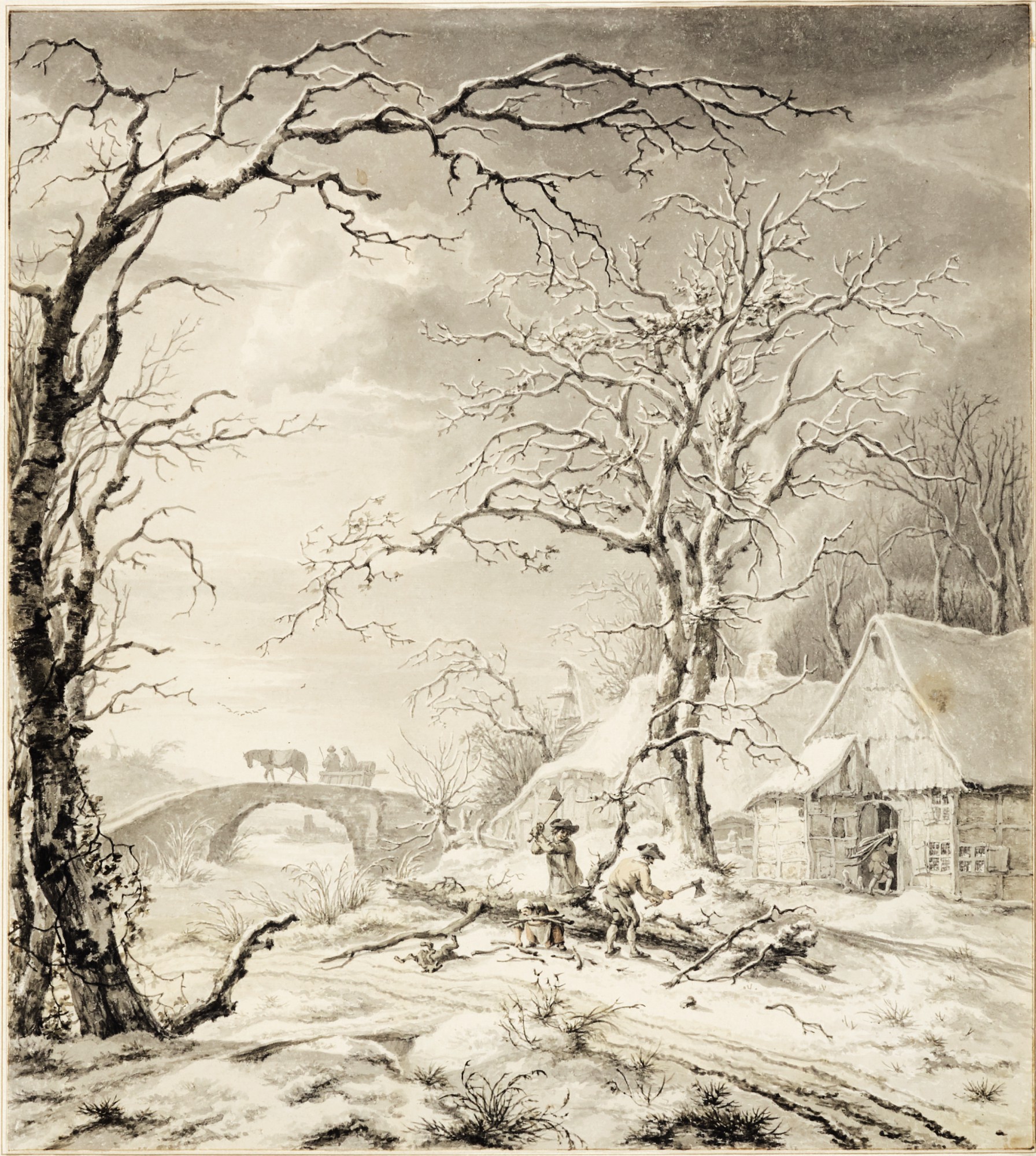 A pair of landscapes: summer and winter | Old Master Drawings | | Sotheby's