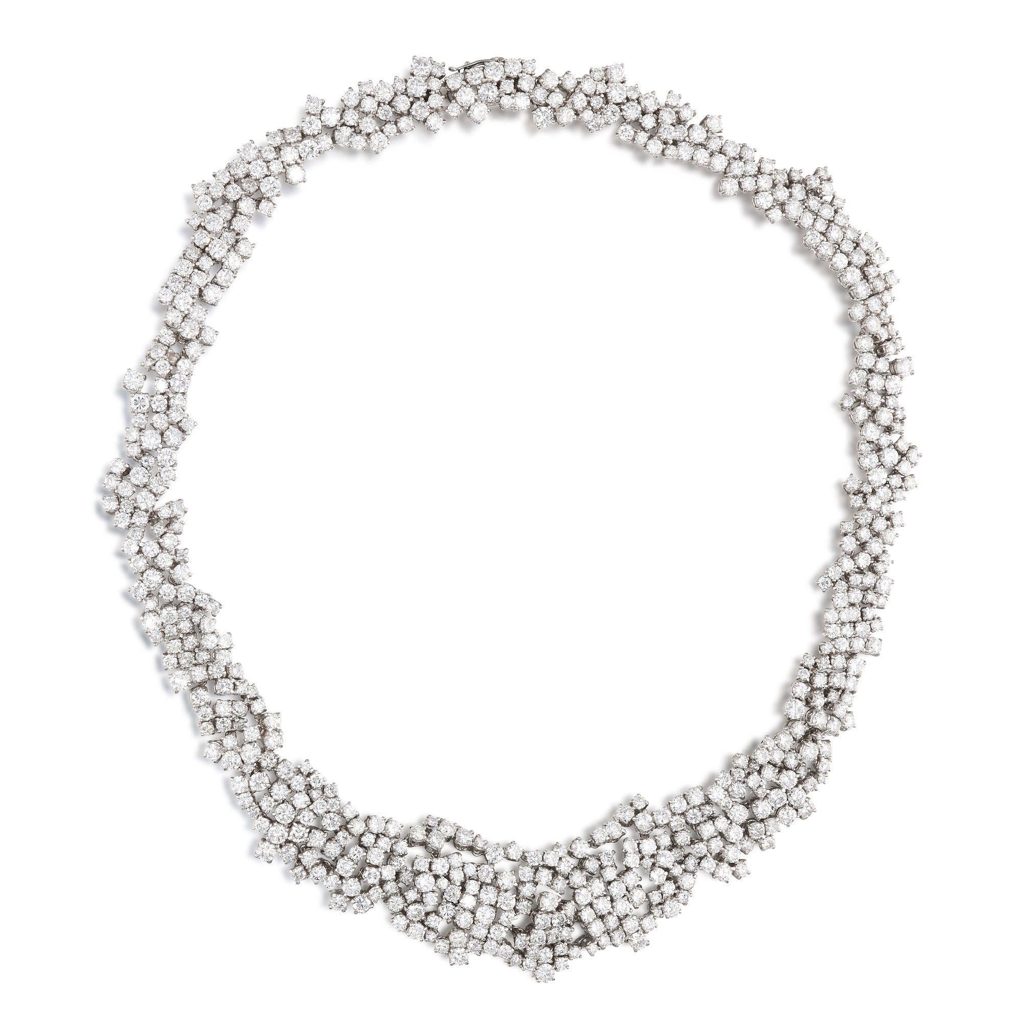 Platinum And Diamond Collar Necklace Available For Immediate Sale At ...