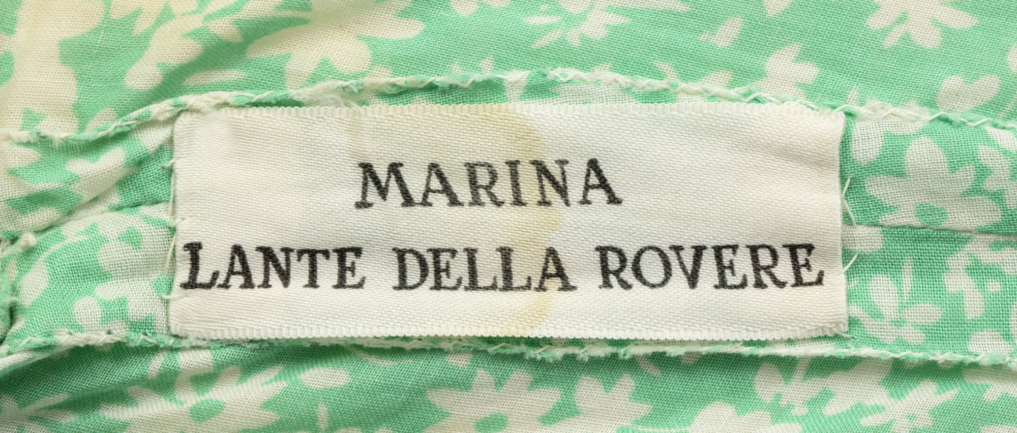Marina Lante della Rovere, circa 1971, Cotton dress with floral print ...