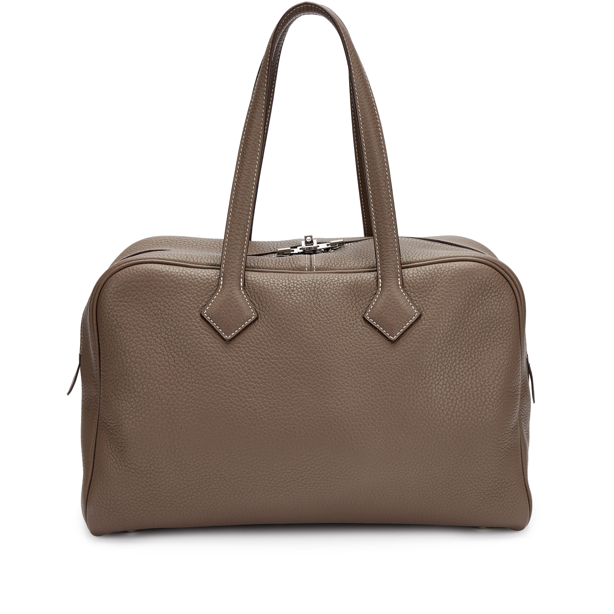 Hermès Etoupe Clemence Victoria II 35 Palladium Hardware, 2015 ...