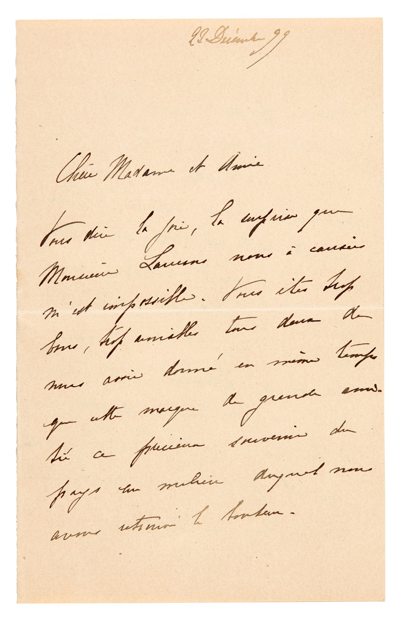 Alfred Dreyfus | A joint autograph letter signed by both Alfred and his ...