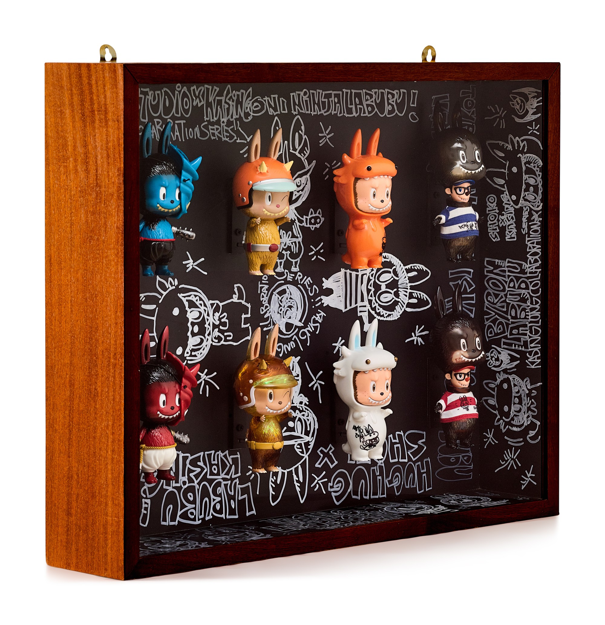 Labubu Limited Set of Eight Figurines in Artist's Illustrated Display ...