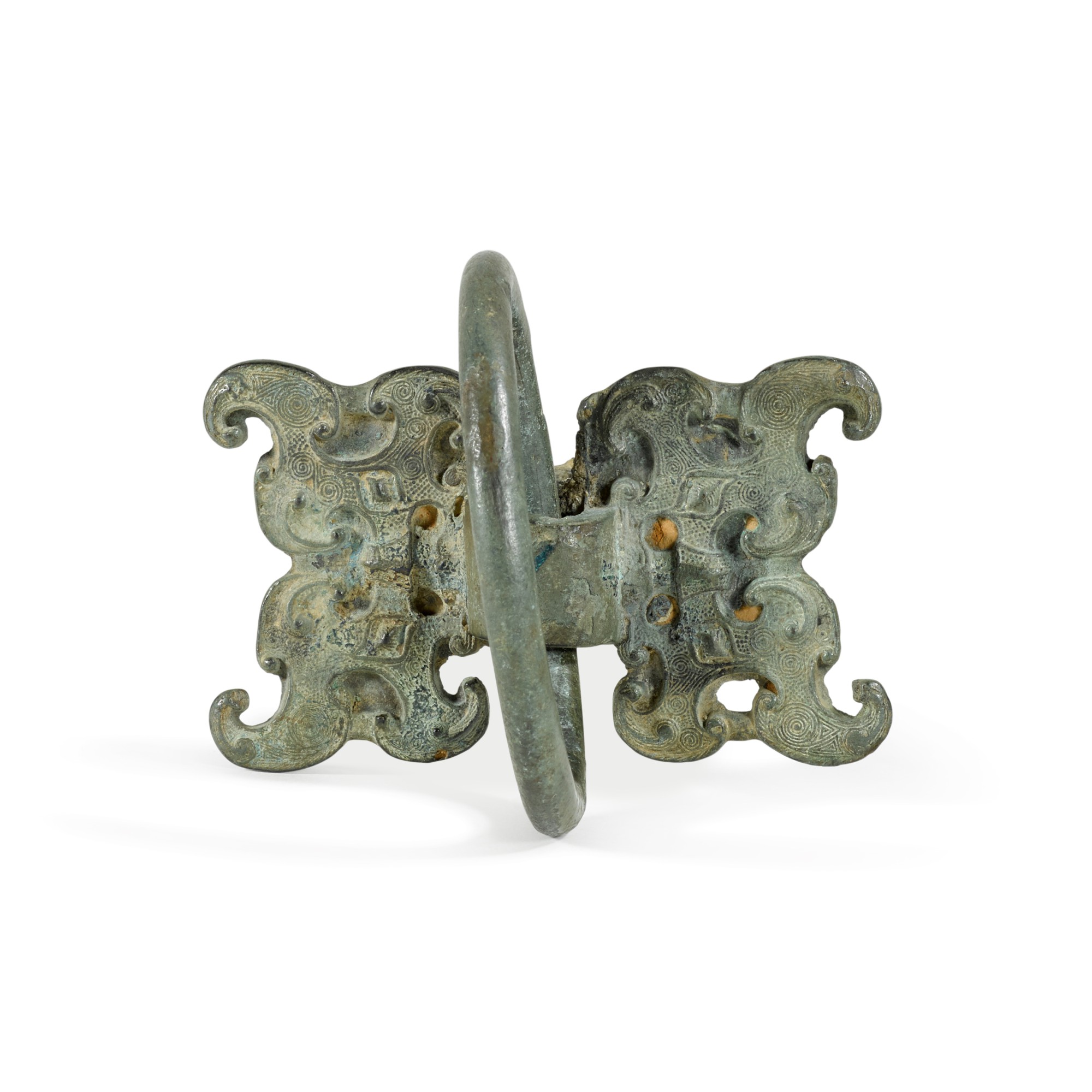 A bronze mask and ring handle, Eastern Zhou/Han dynasty | 東周/漢 銅銜環舖首 ...