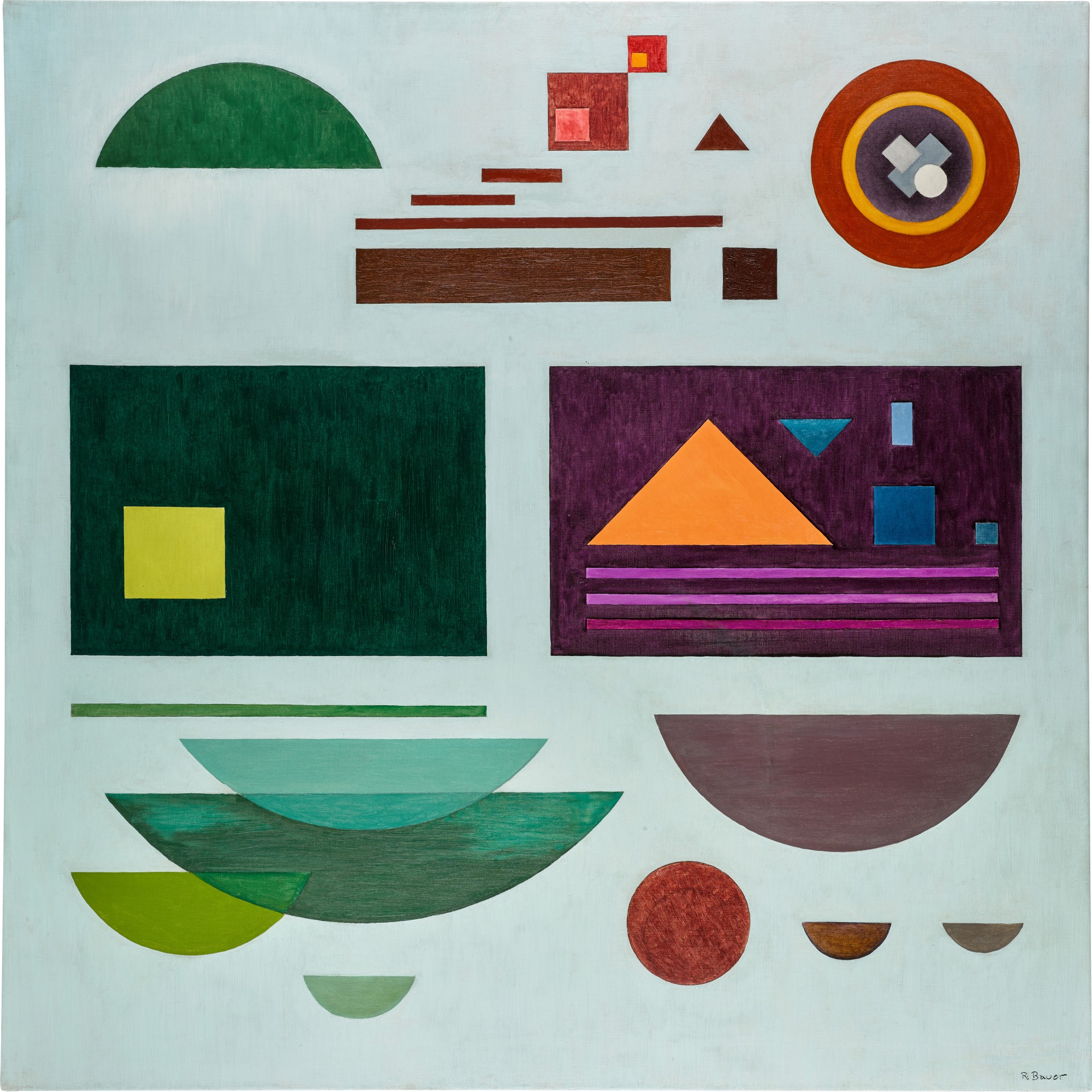 RUDOLF BAUER | YELLOW SQUARE | Impressionist & Modern Art Day Sale ...