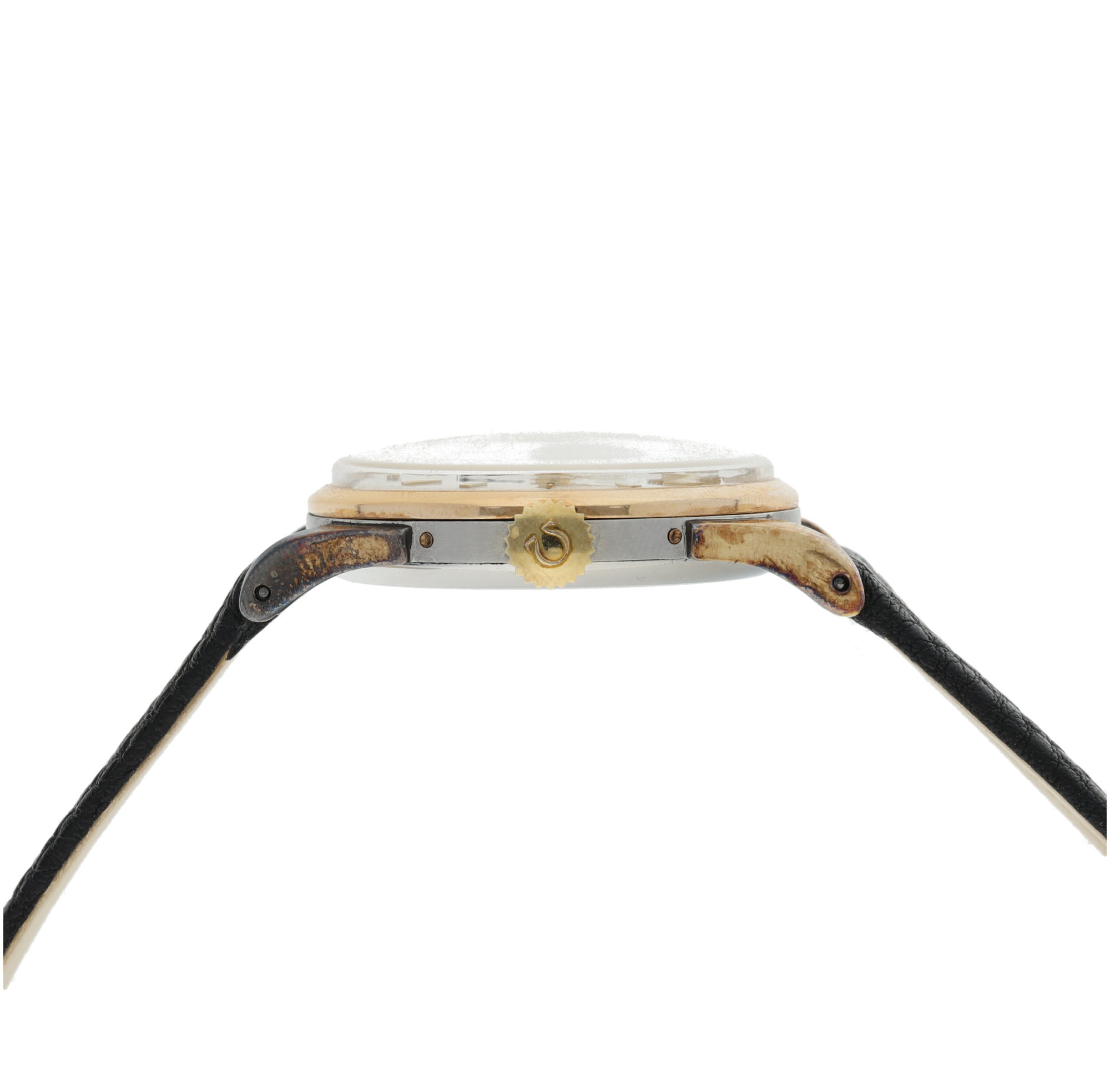 OMEGA | REFERENCE 2606-2 A STAINLESS STEEL AND PLATED GOLD TRIPLE ...