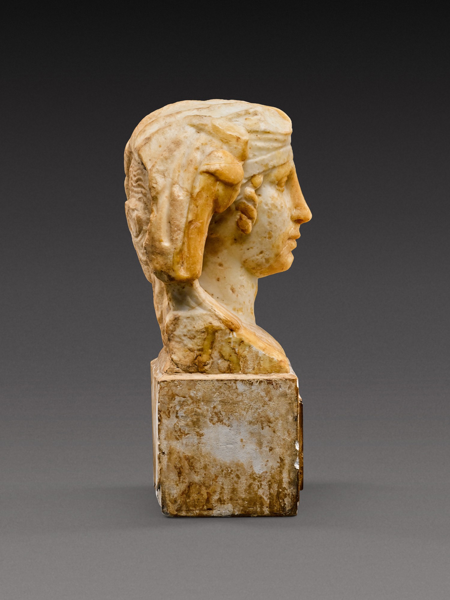 A Roman Marble Herm Bust of the Young Dionsyos, circa 2nd Century A.D ...