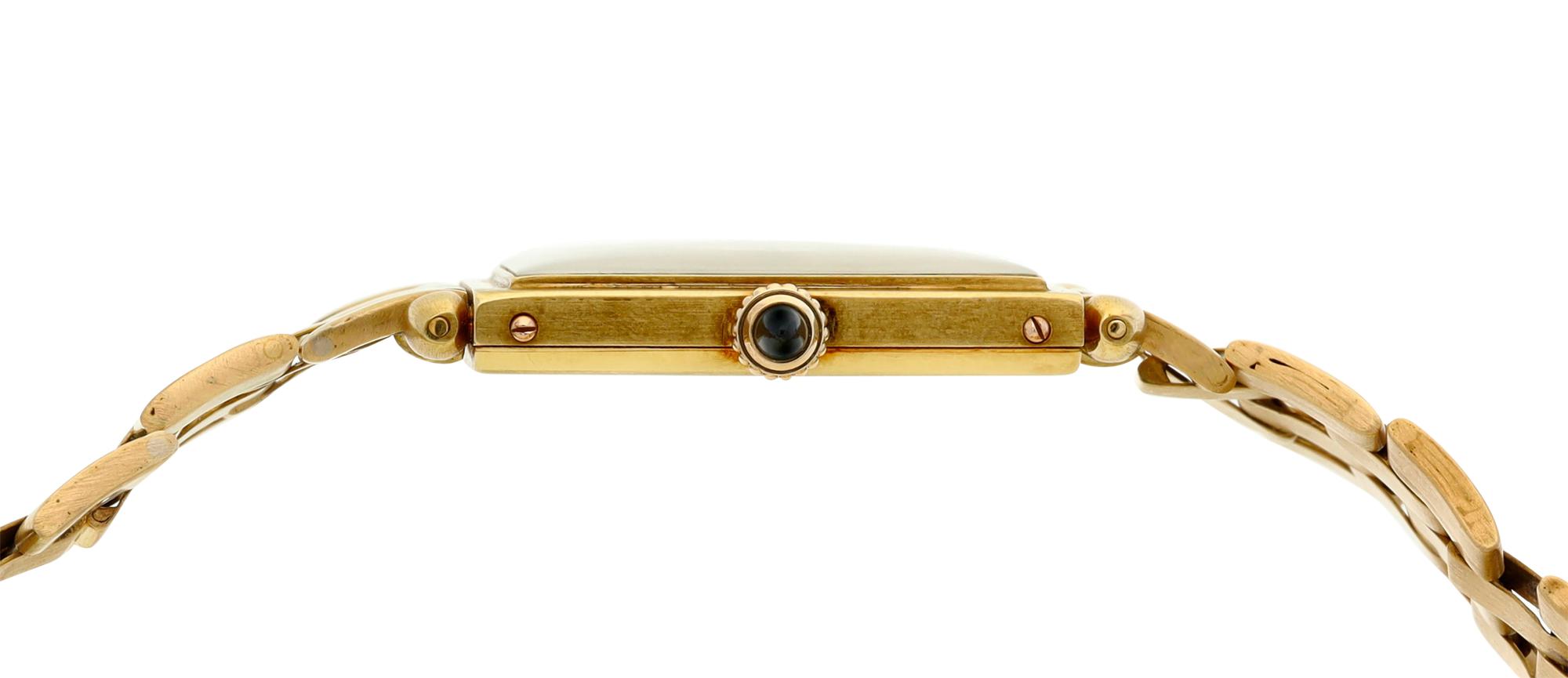 A large yellow gold rectangular wristwatch, Circa 1950 | Fine Watches ...