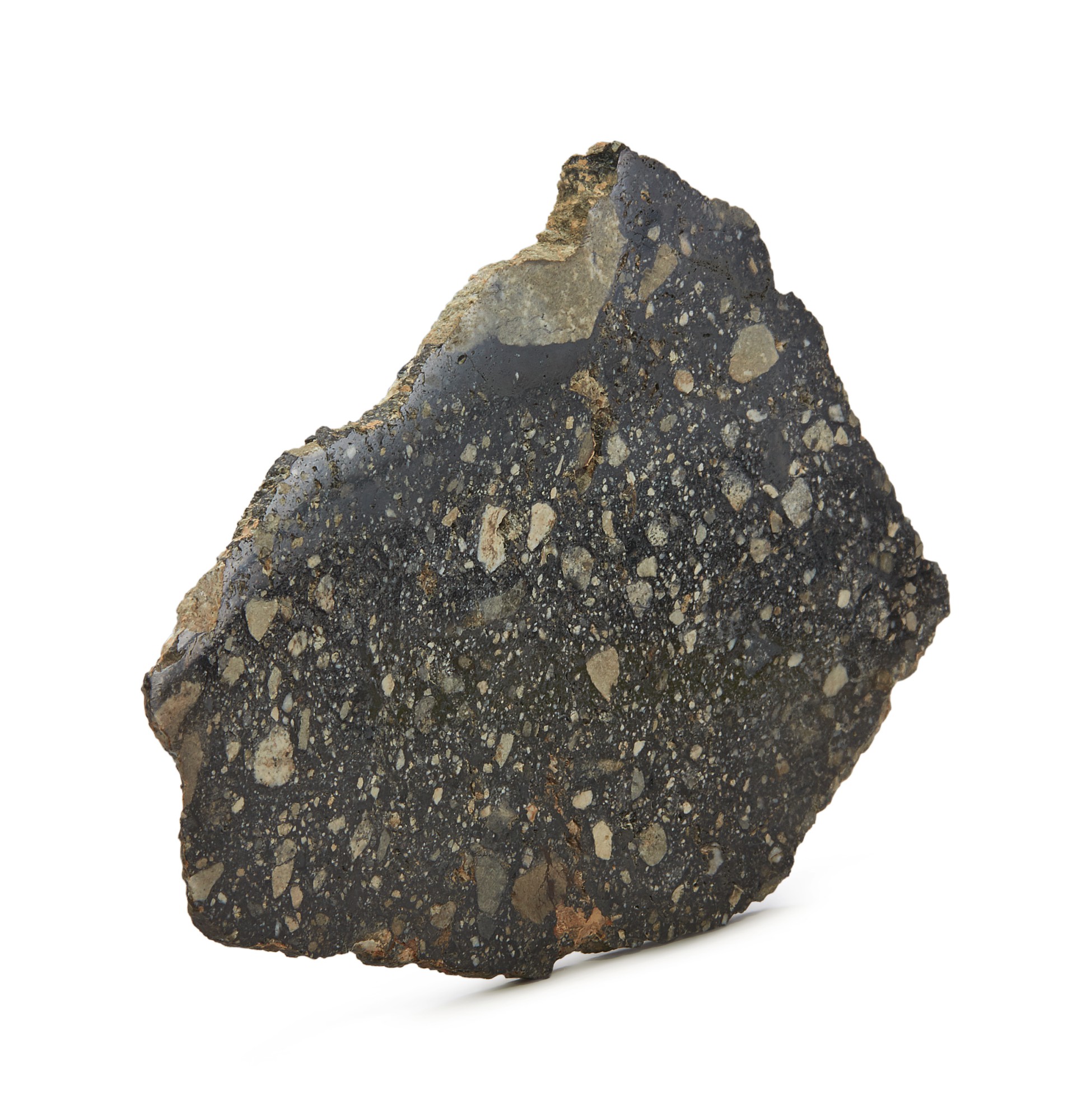 COMPLETE SLICE OF A LUNAR METEORITE — NWA 11237 | Natural History ...
