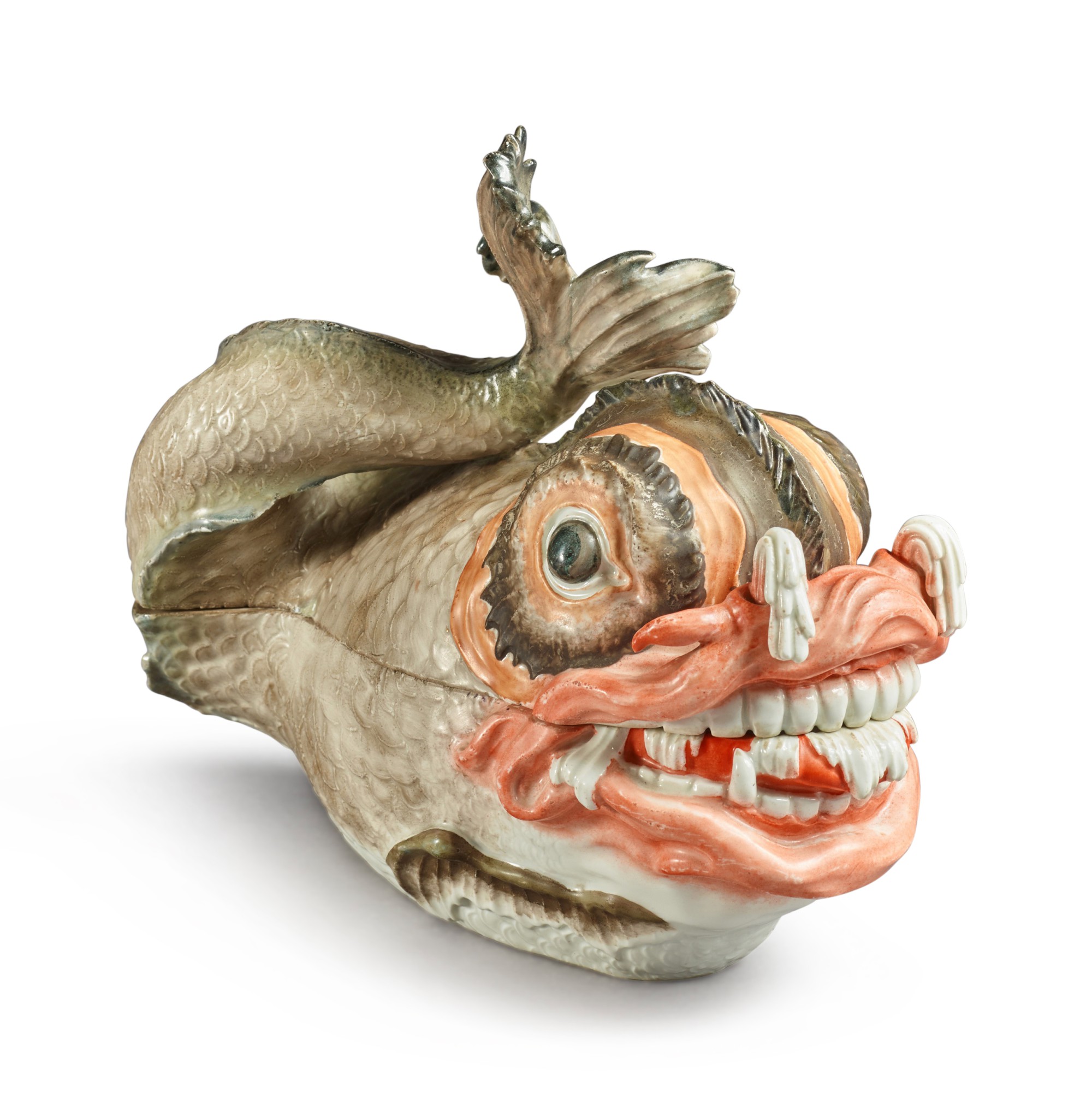 A Meissen Zoomorphic Tureen and Cover in the Form of a Dolphin, Mid ...