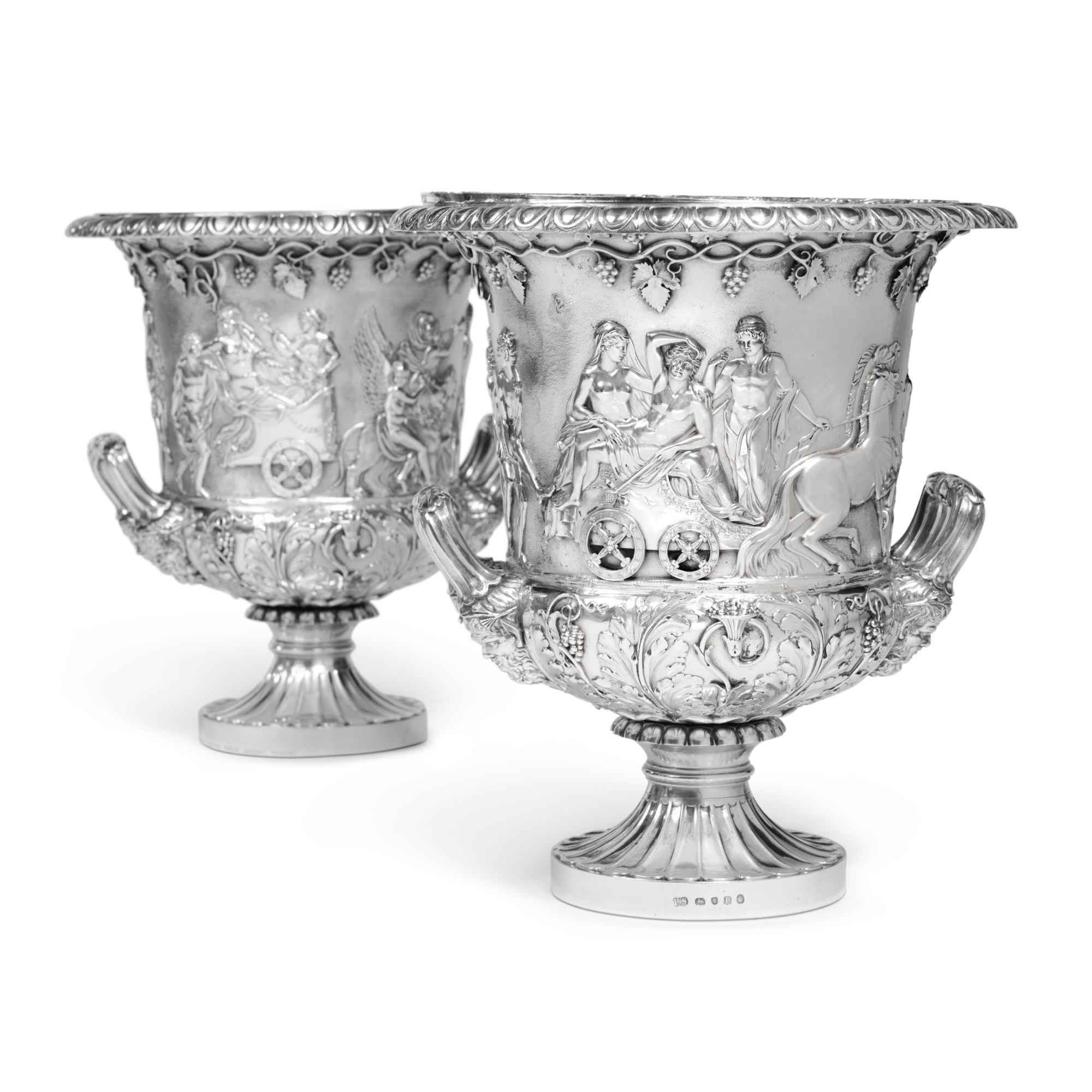 A Pair of Regency Silver Wine Coolers, Paul Storr for Rundell, Bridge ...