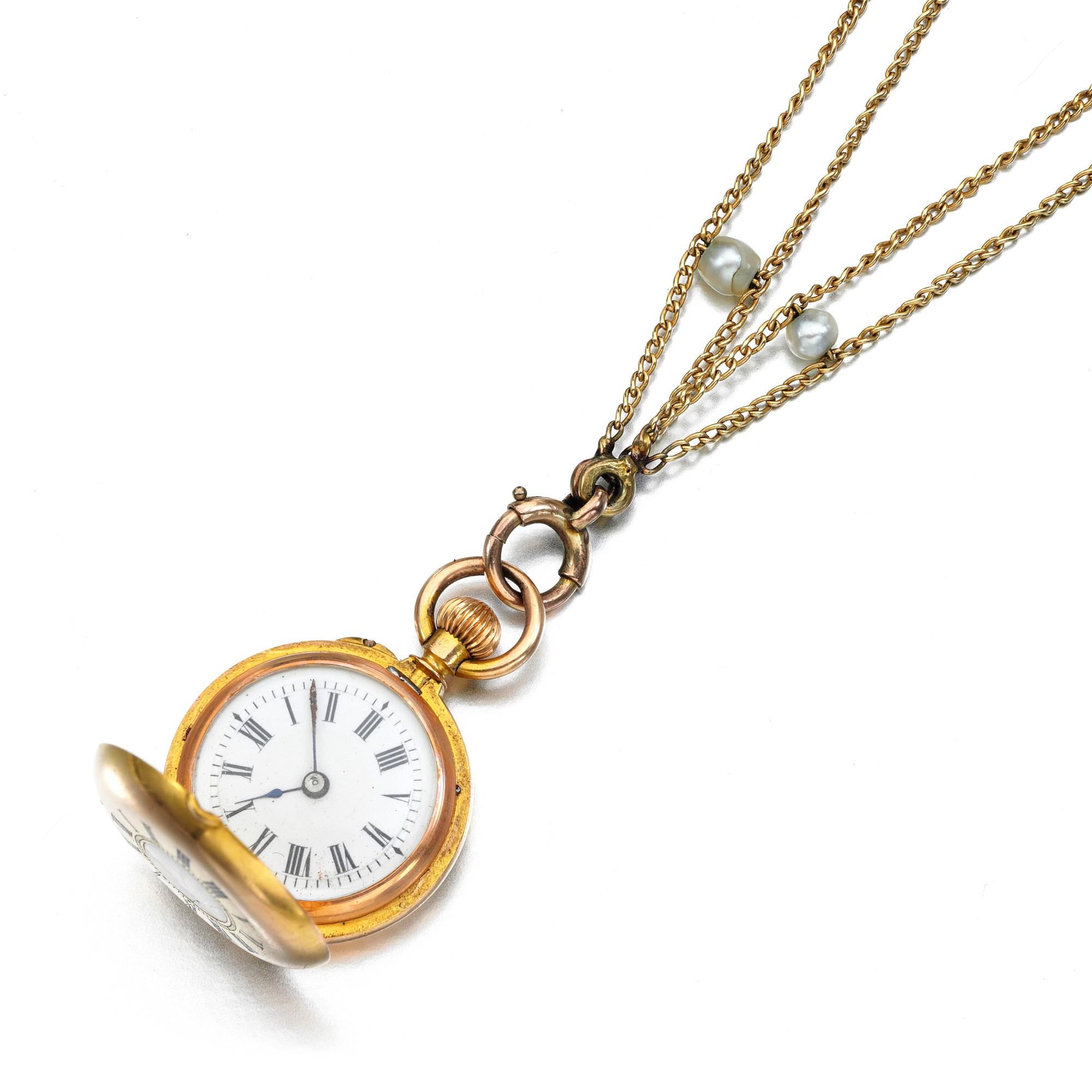 Lady's pendant-watch and seed pearl sautoir, late 19th century | The ...