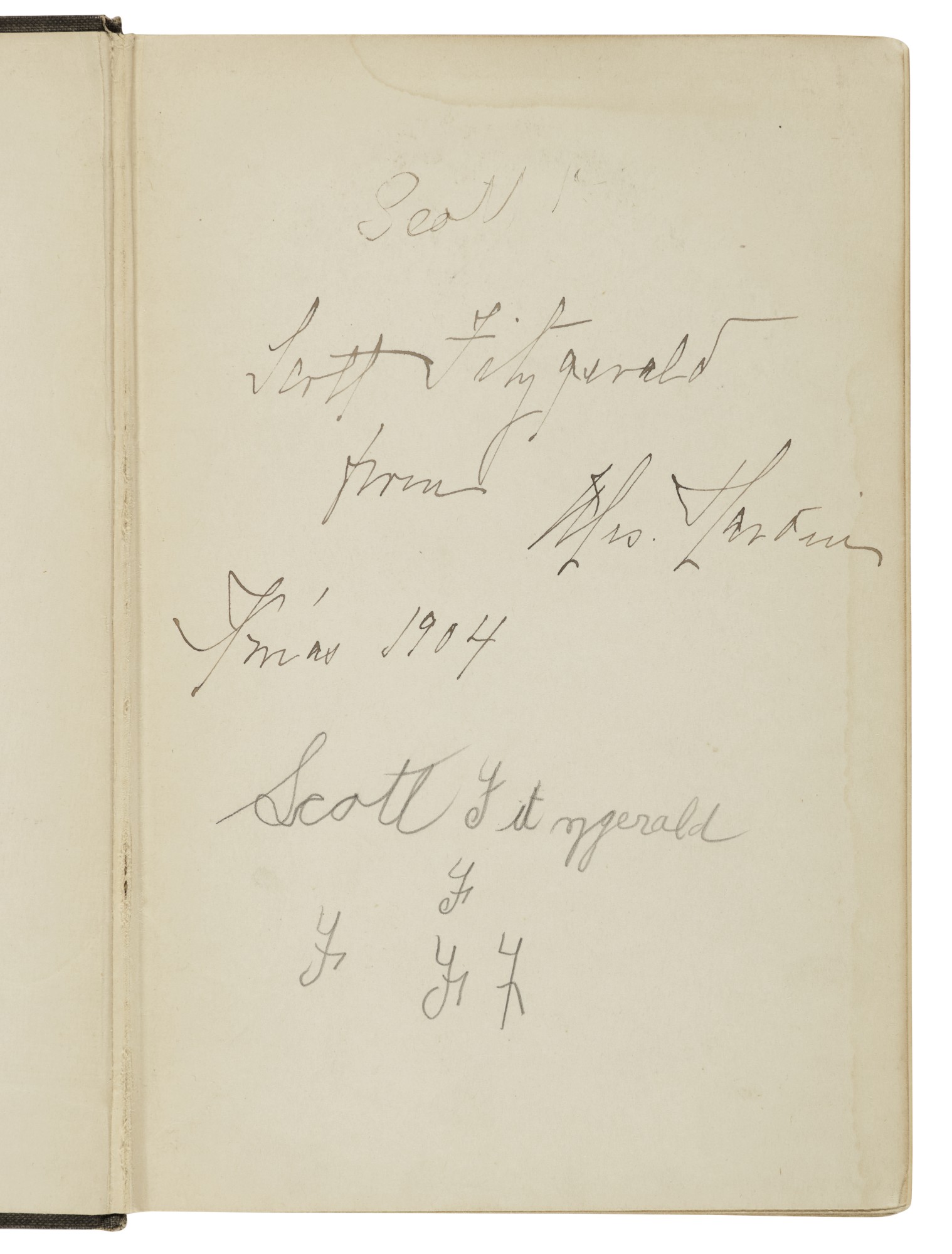 [FITZGERALD, F. SCOTT] | A Group of Four Books owned by F. Scott ...