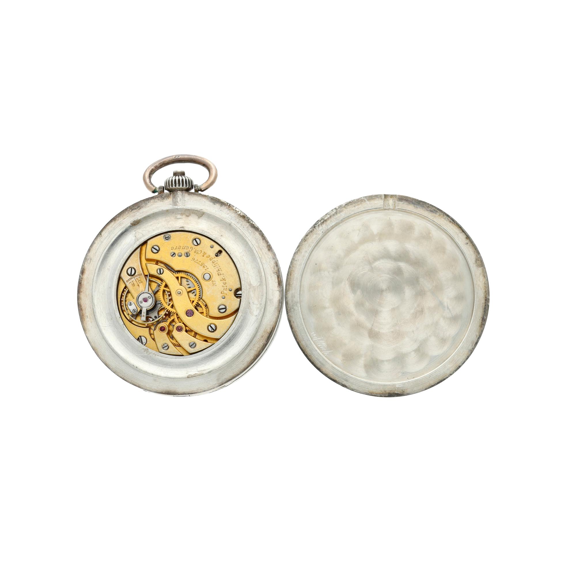 An unusual and possibly unique concealed silver medallion watch, Circa ...