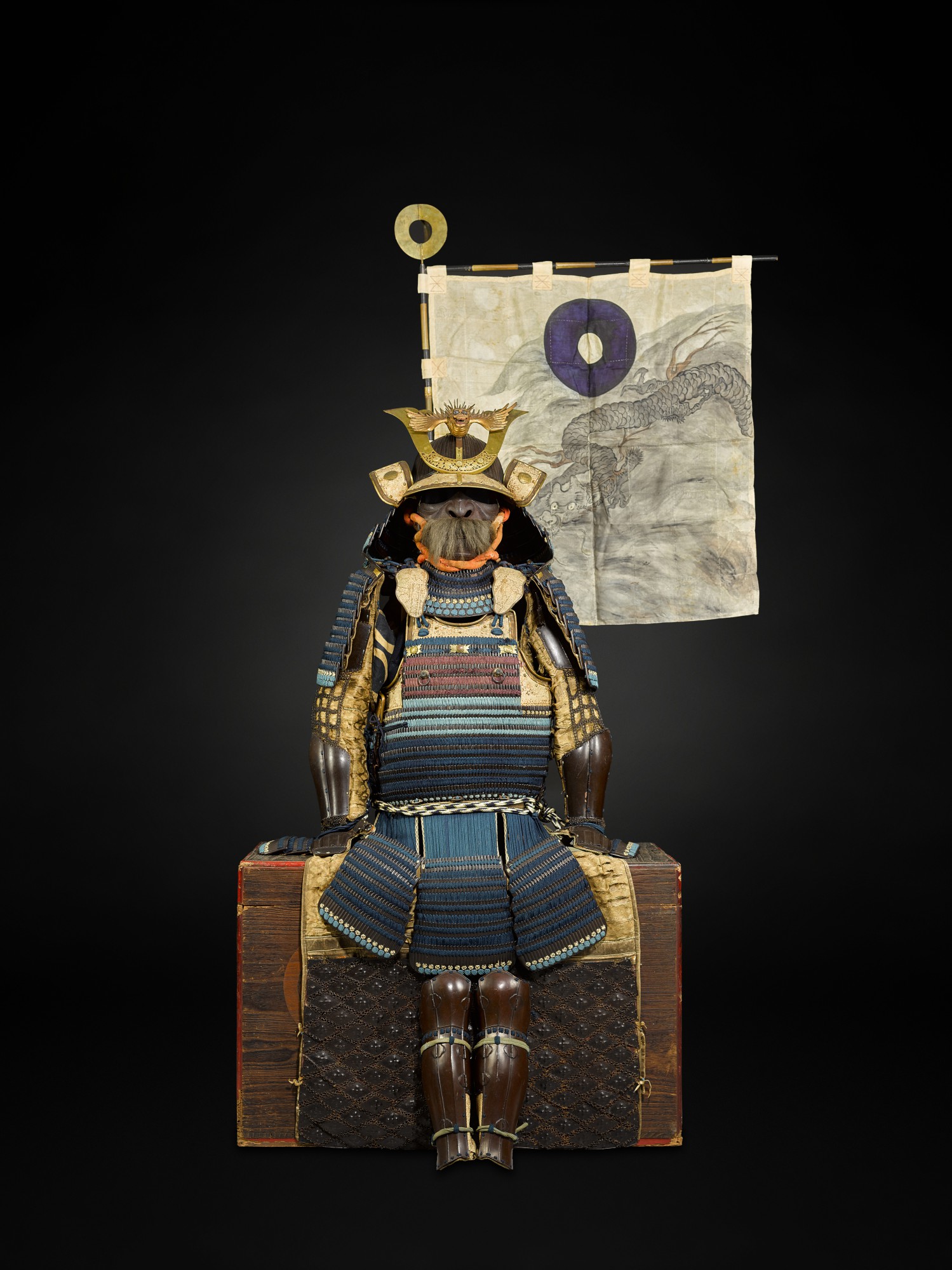 An iroiro-odoshi honkozane nimai-do gusoku [armour] | Edo period, 18th ...