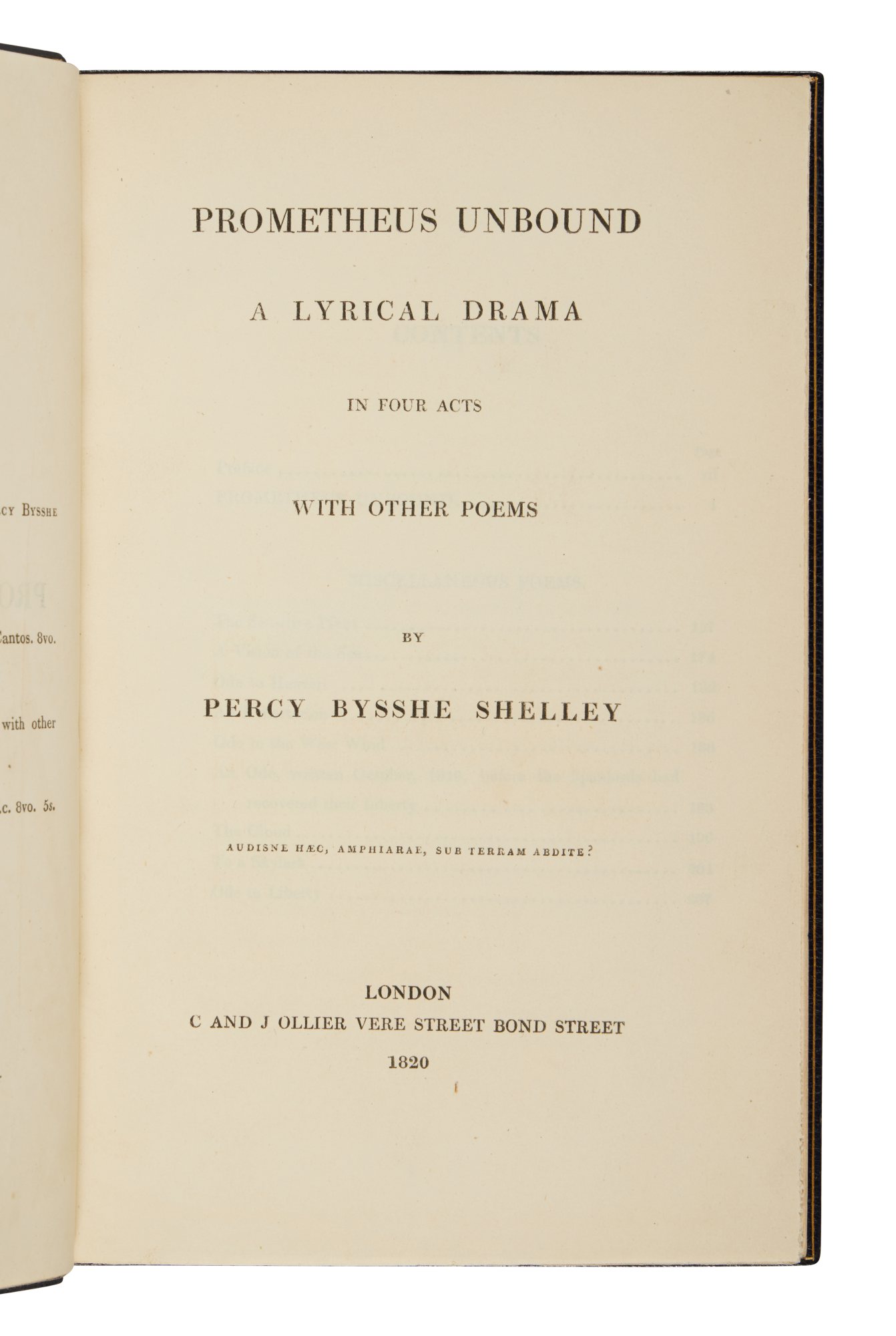 Shelley, Percy Bysshe | An ornately bound Prometheus Unbound | Fine ...