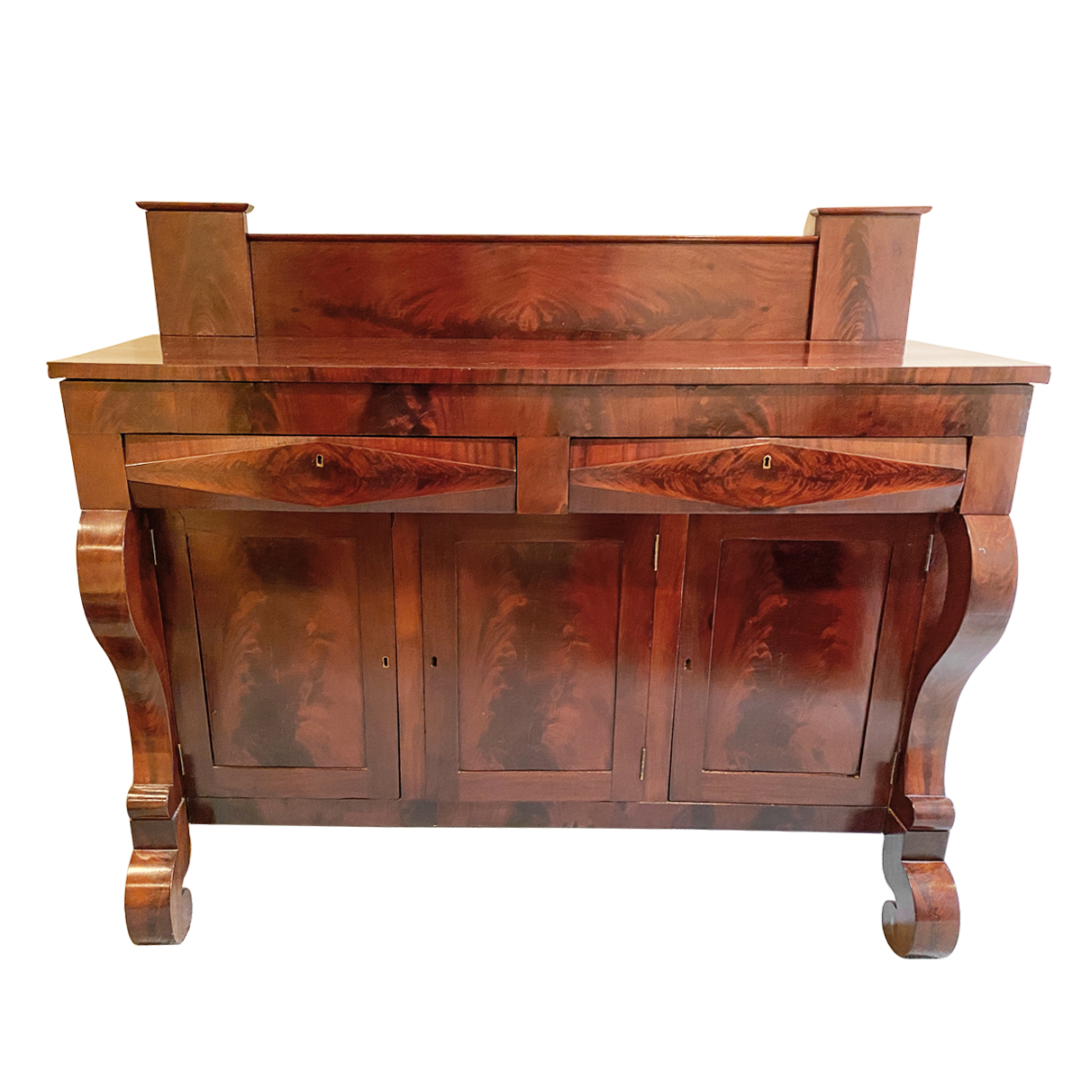 Antique American Empire Scroll Form Sideboard Available For Immediate ...