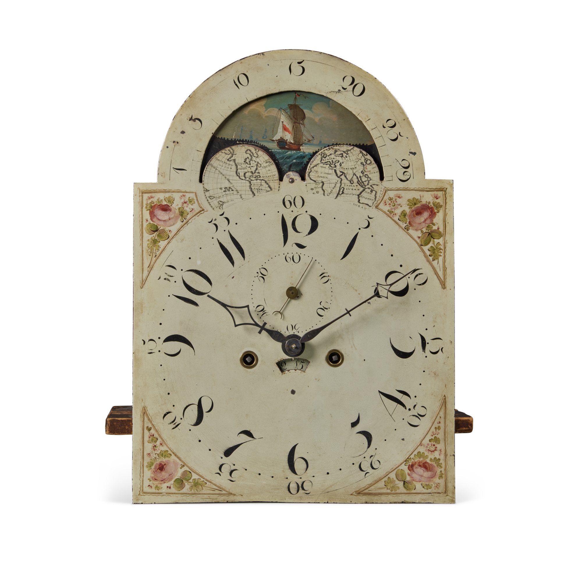 A Federal Inlaid and Figured Mahogany Tall Case Clock, Case attributed ...
