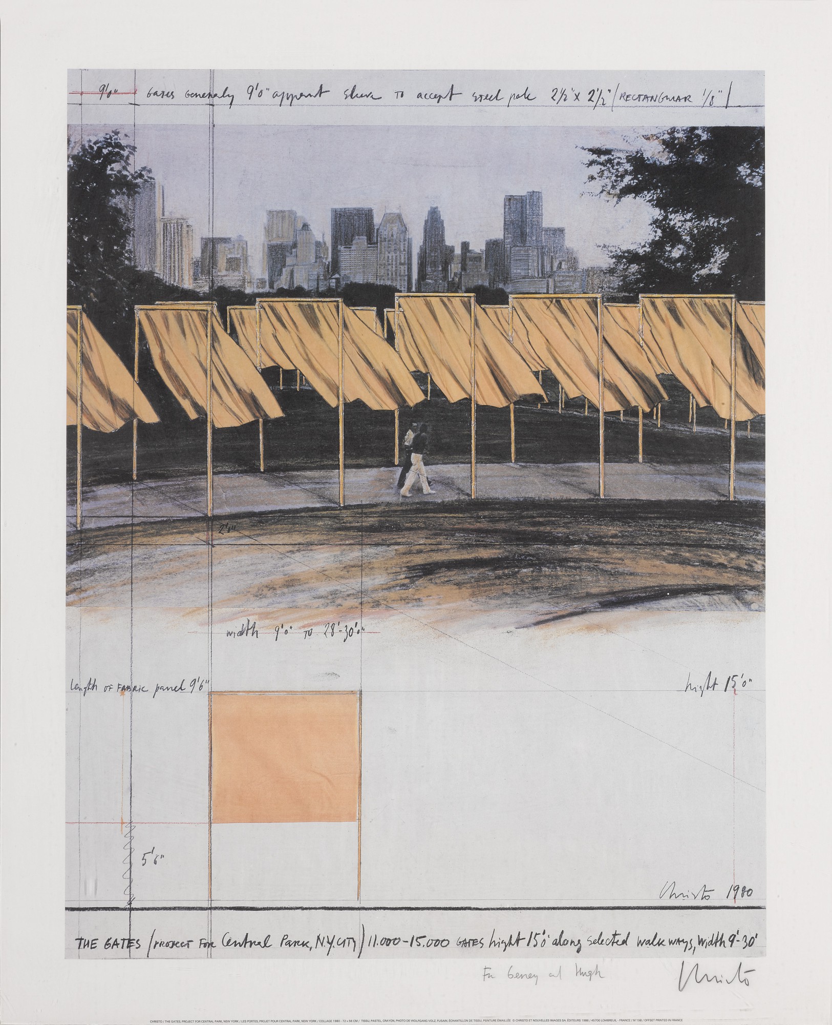 The Gates, Project for Central Park, New York City: 5 Prints ...