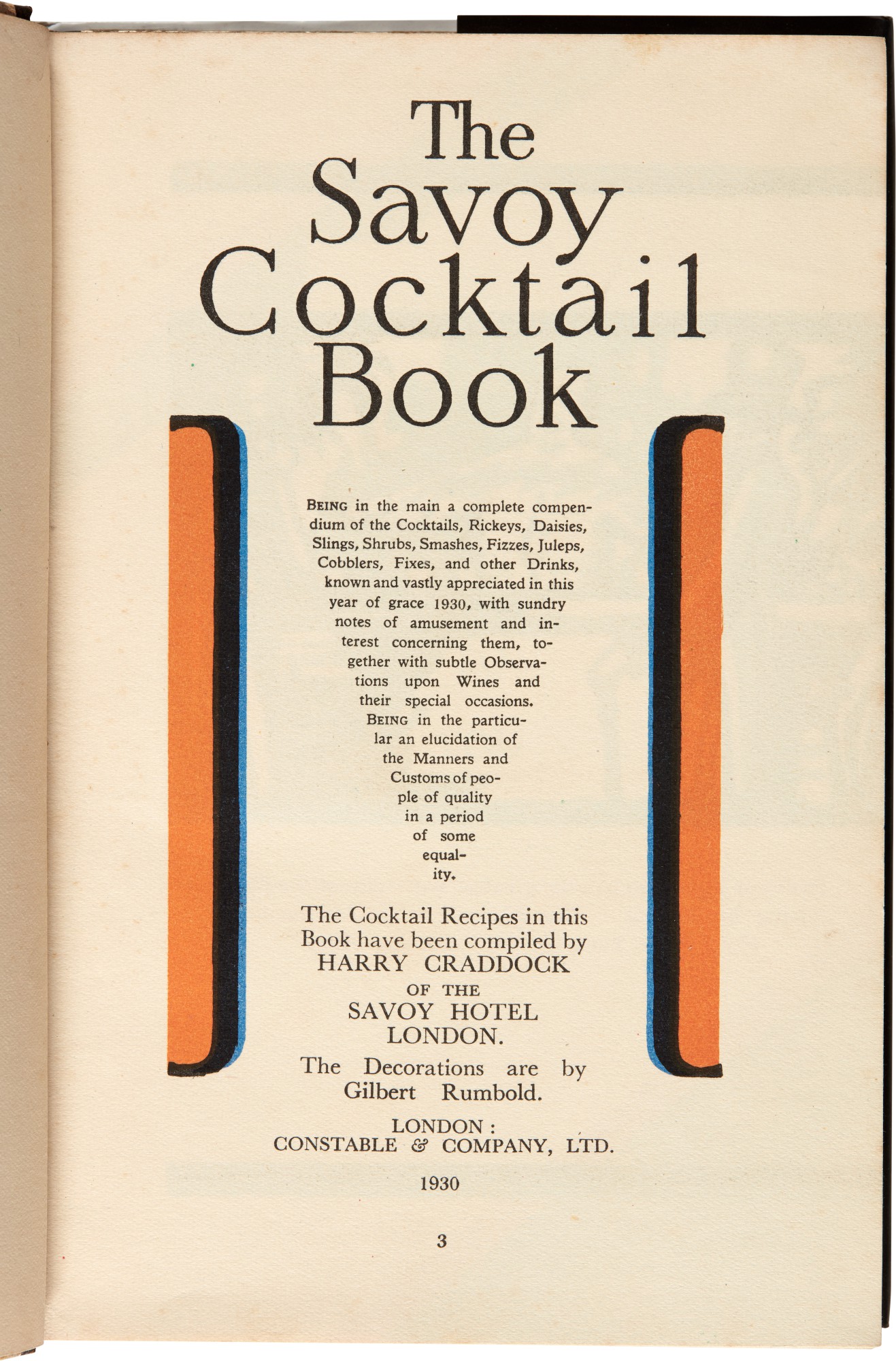 Harry Craddock | The Savoy Cocktail Book, 1930, first edition | Books ...