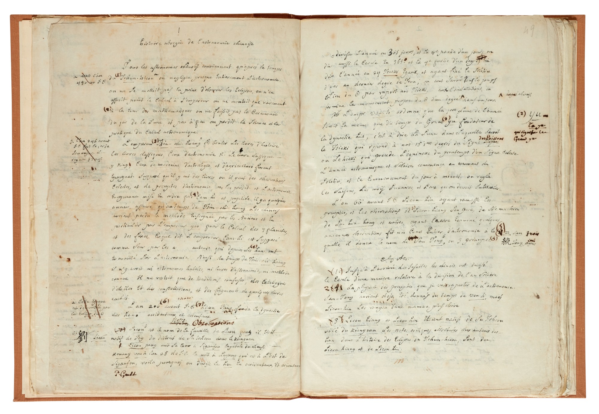 China—Fr. Antoine Gaubil | Important autograph manuscripts on Chinese ...