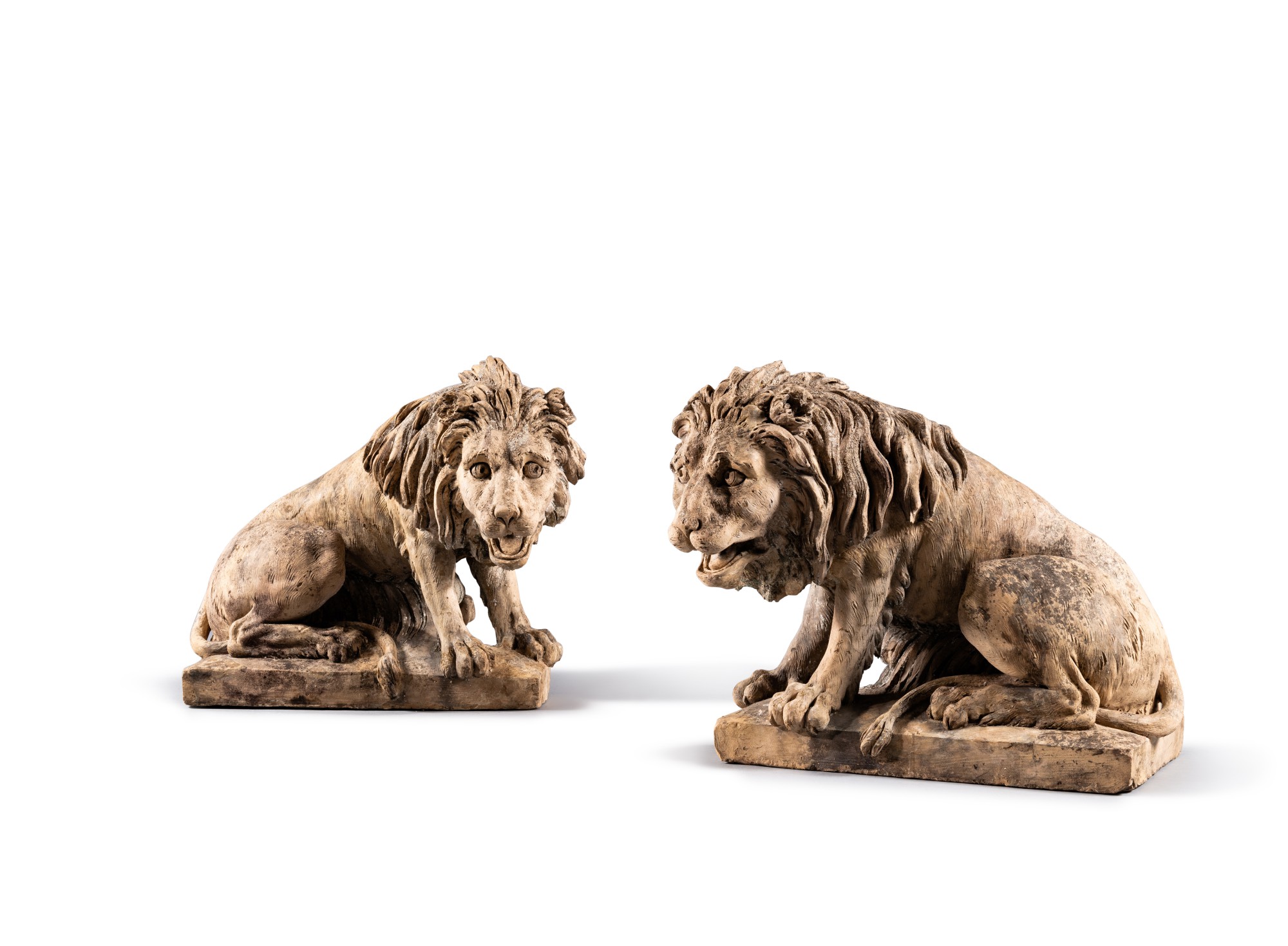 Southern French, 19th century, A pair of monumental Lions | Sud de la ...