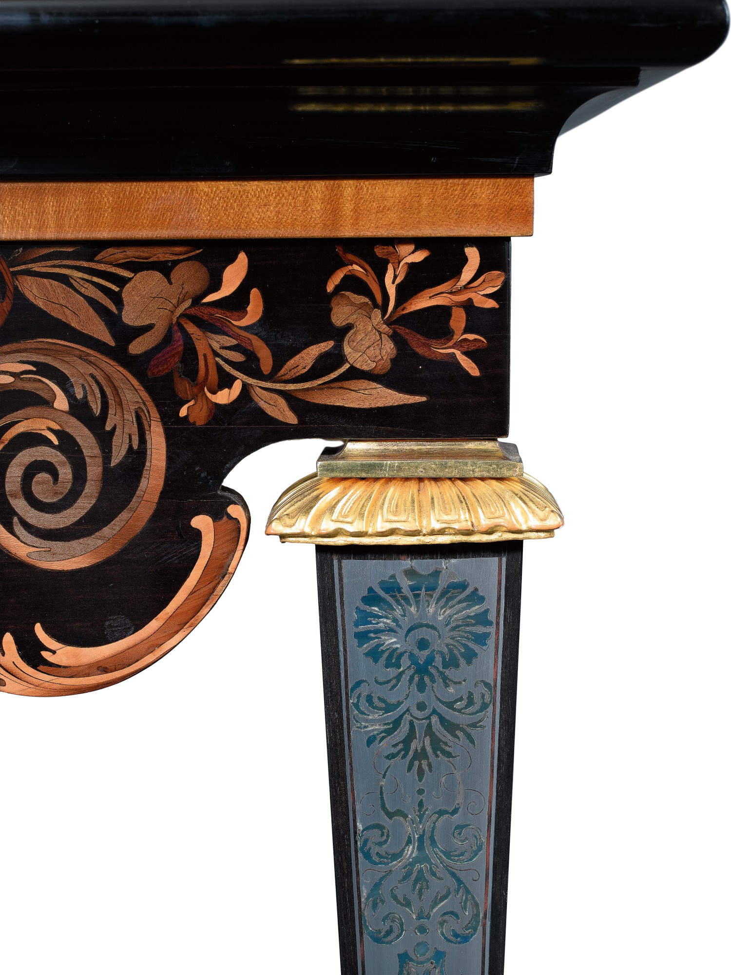 A Louis XIV marquetry console table, circa 1675-1680, attributed to ...