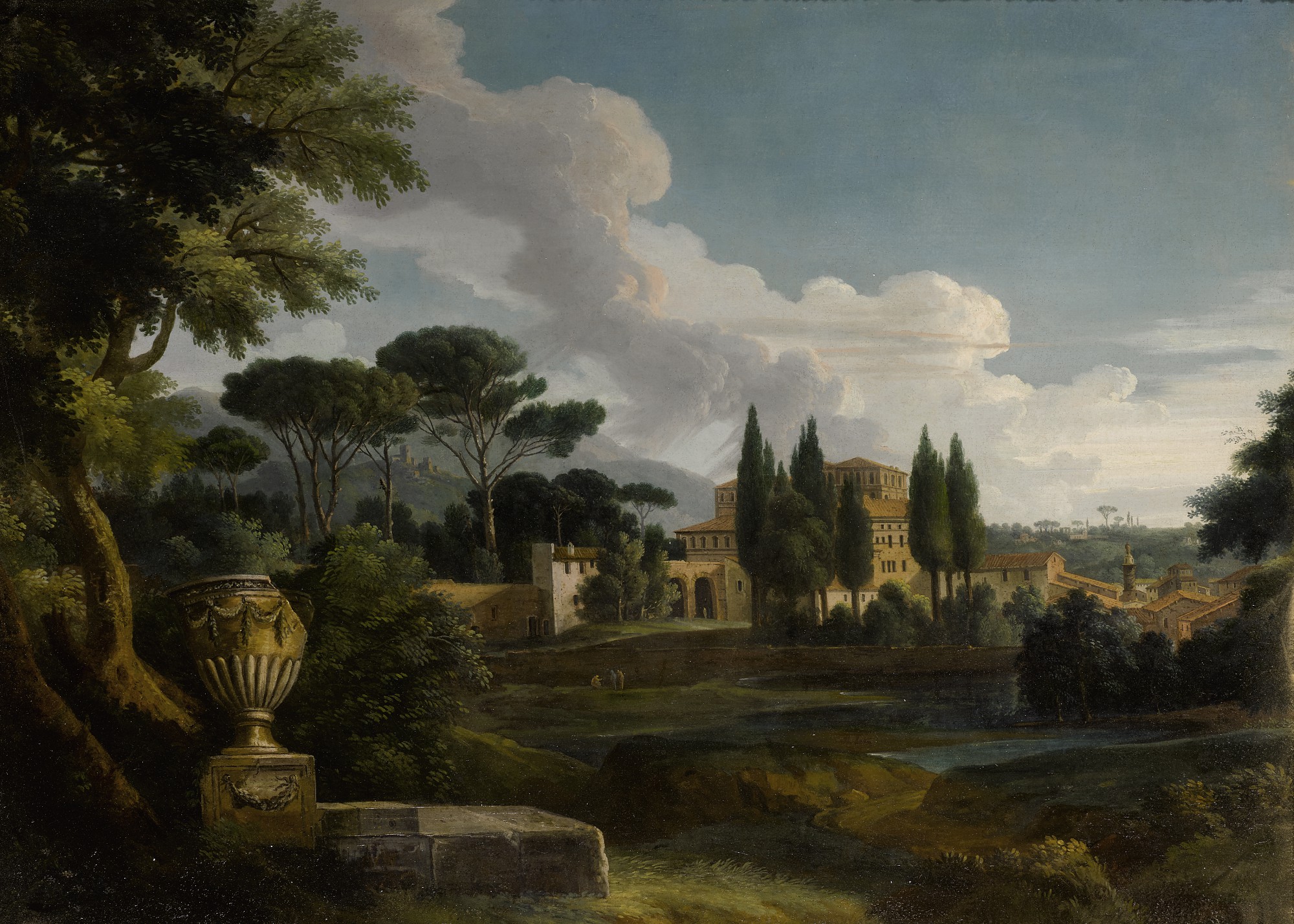 ROMAN SCHOOL, 18TH CENTURY | A VIEW OF THE ROMAN CAMPAGNA | Master ...