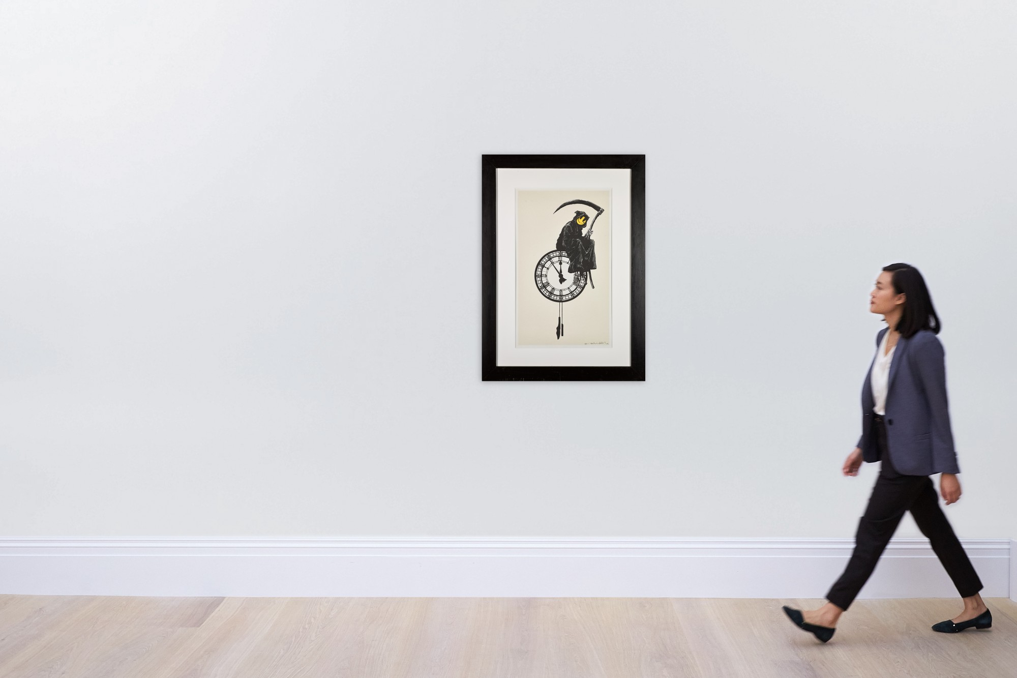 Grin Reaper AP (On Cream) | Banksy | 2021 | Sotheby's