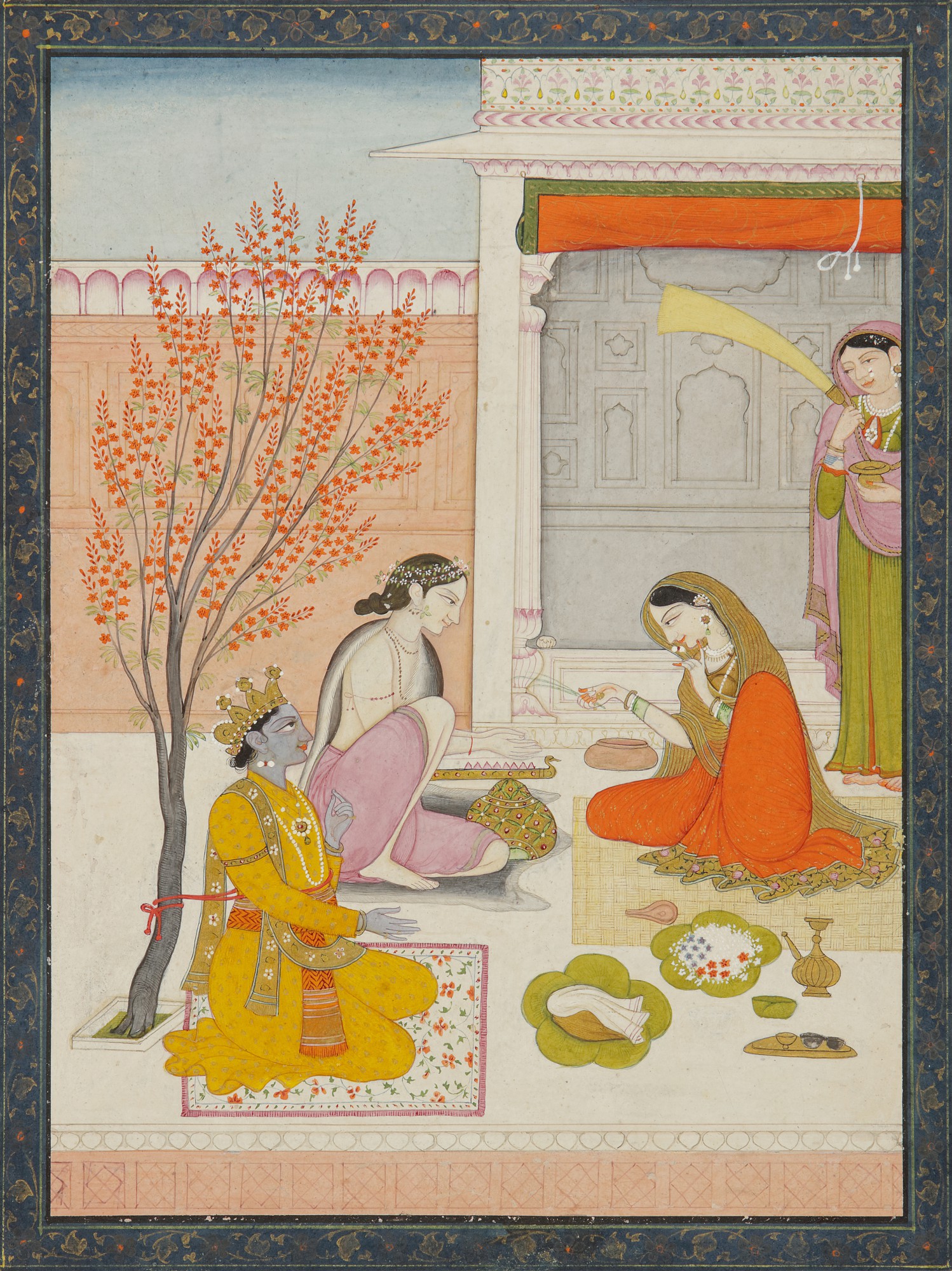 An illustration to a Harivamsa series: the Parijata-Harana episode ...