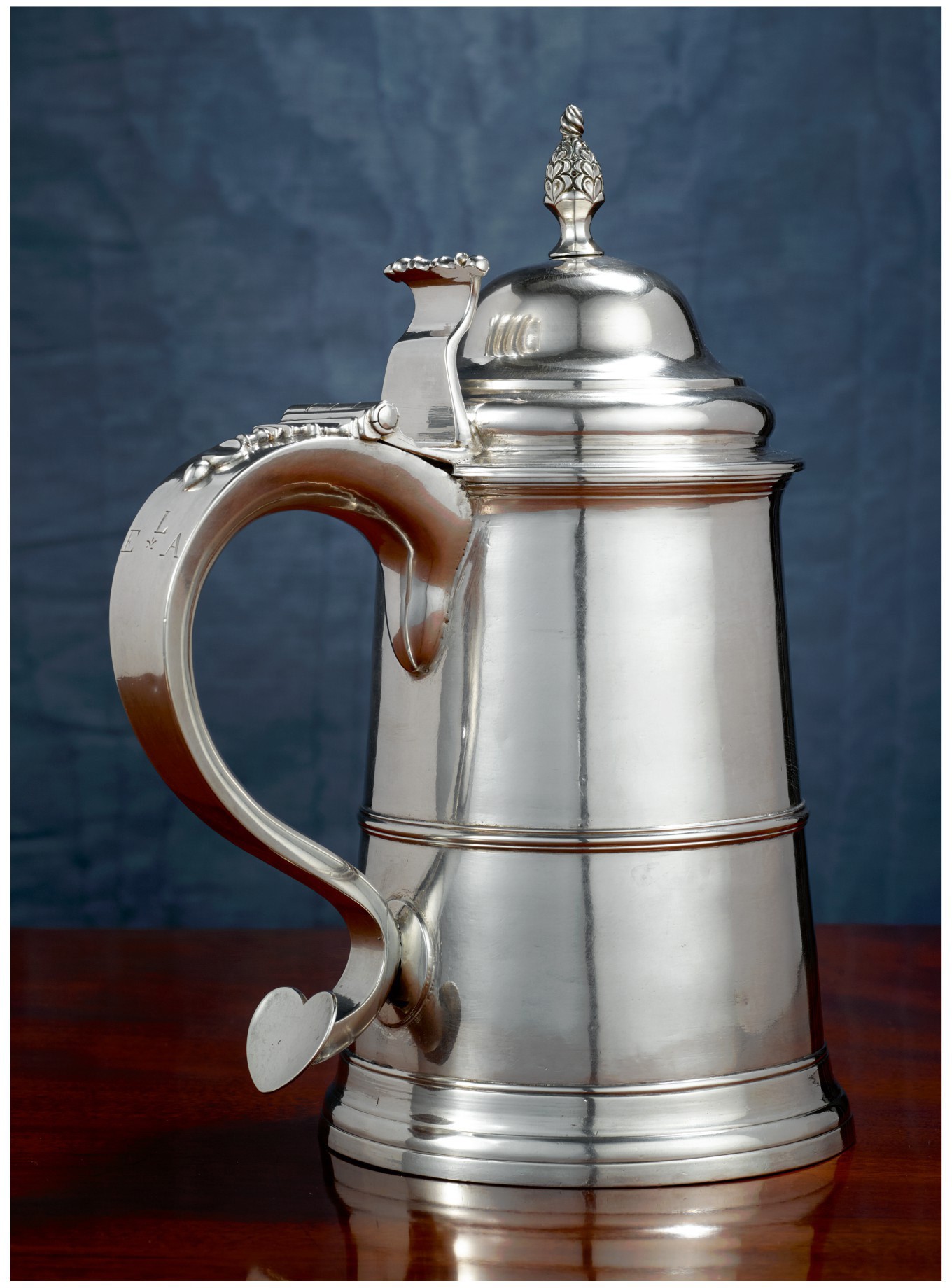 AN EARLY AMERICAN SILVER TANKARD, STEPHEN EMERY, BOSTON, CIRCA 1780 ...