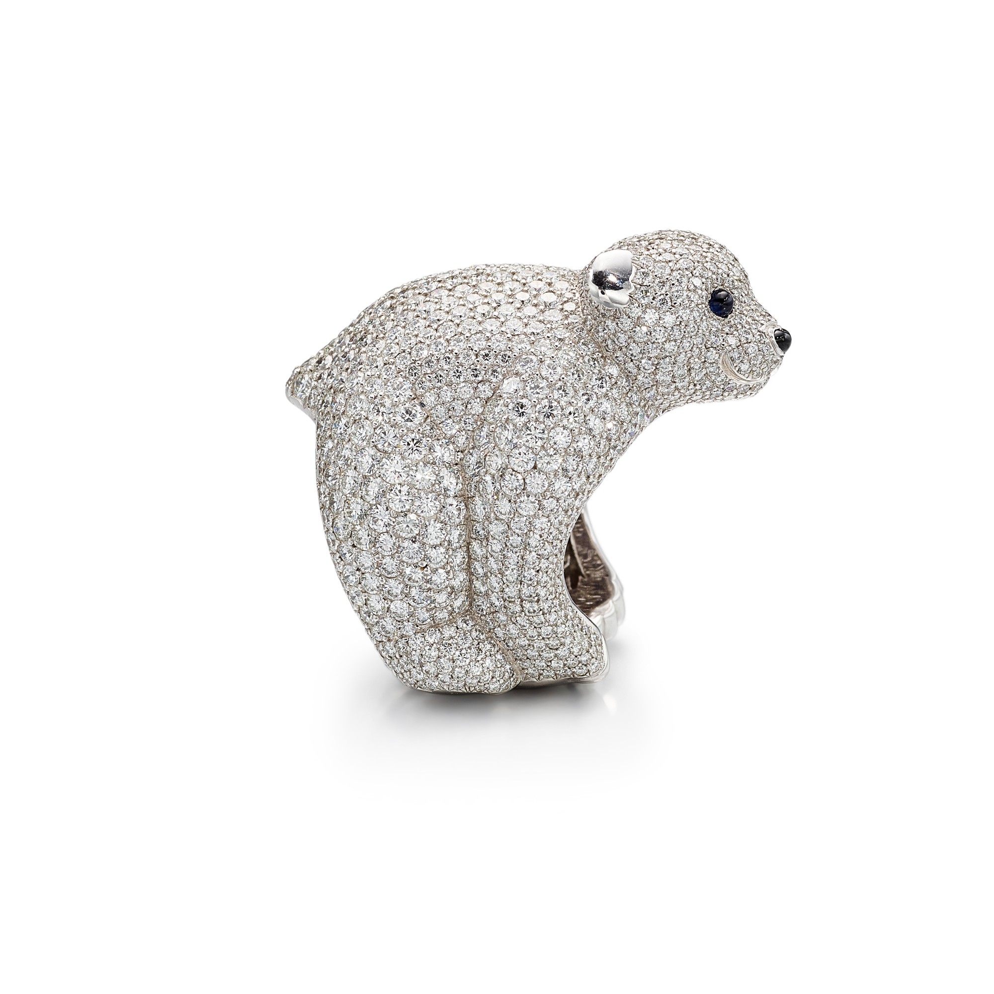 Chopard | 'Animal World' Diamond, Sapphire and Onyx Bear Ring | 蕭邦 ...