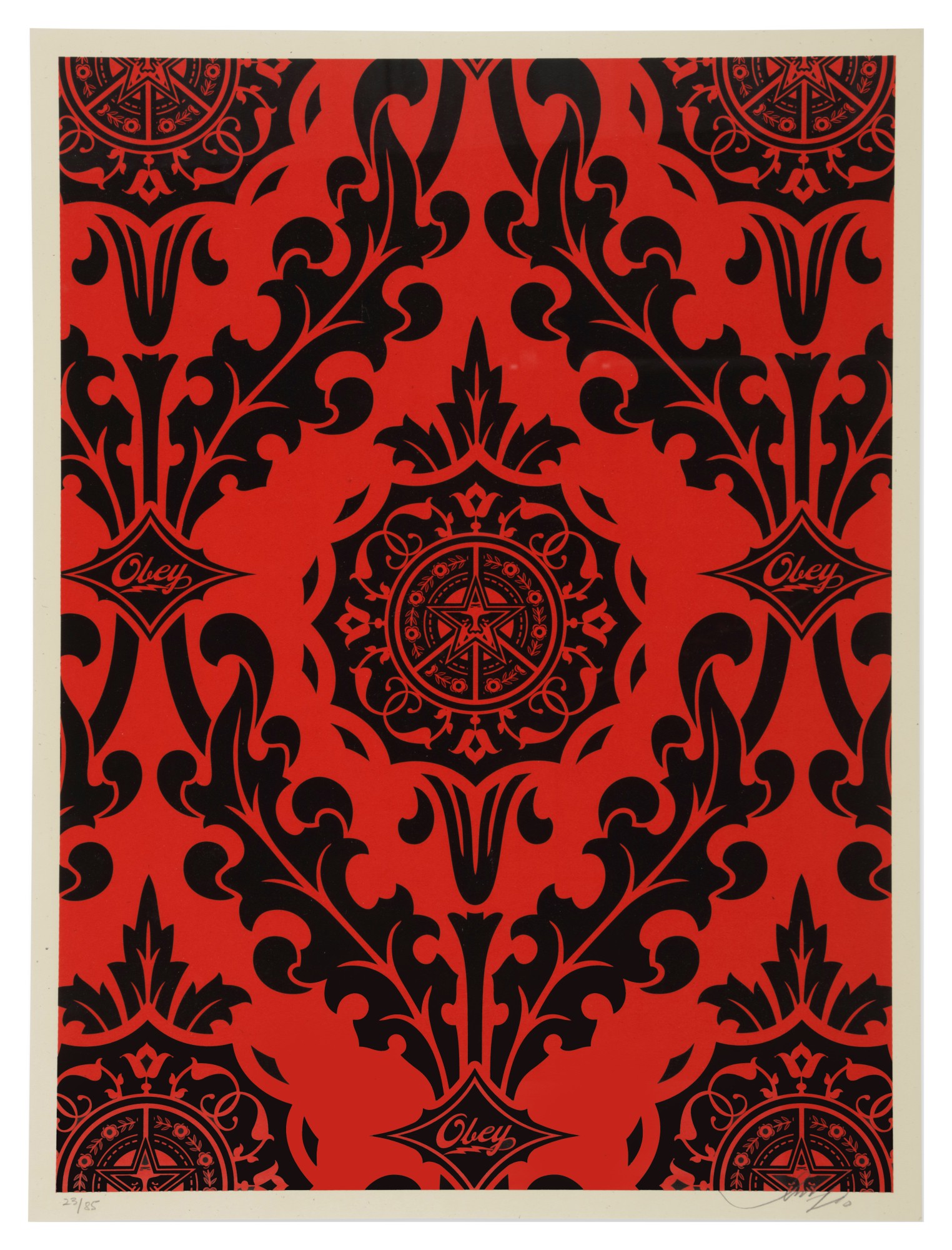 PARLOR PATTERN RED/BLACK SET | Sound And Vision: The Prints of Shepard ...