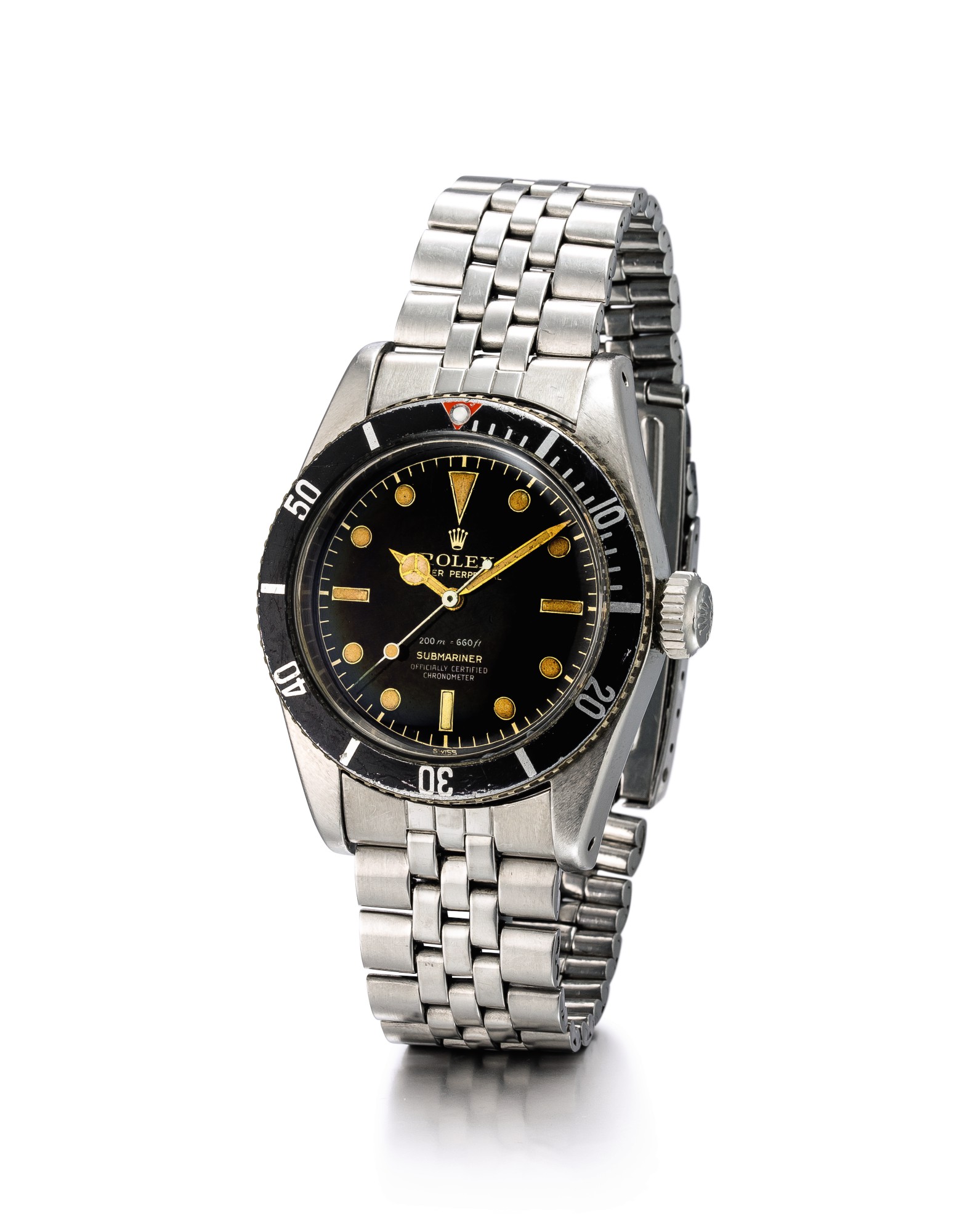 ROLEX | SUBMARINER 'BIG CROWN', REFERENCE 6538, A STAINLESS STEEL ...