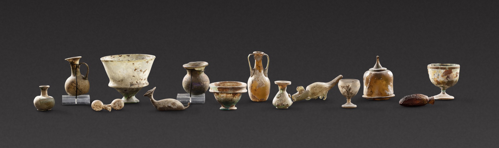 Fifteen Roman and Later Glass Vessels, circa 1st/7th Century A.D ...