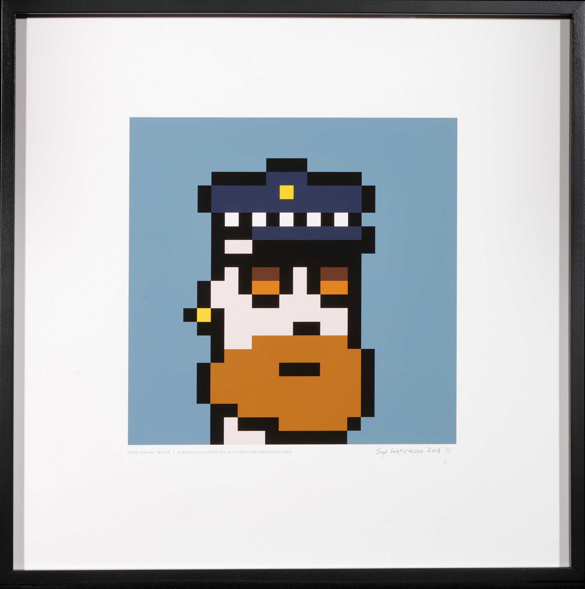 CryptoPunk #1819 | Sealed Cryptopunks: Five Punks on Paper | 2021 ...