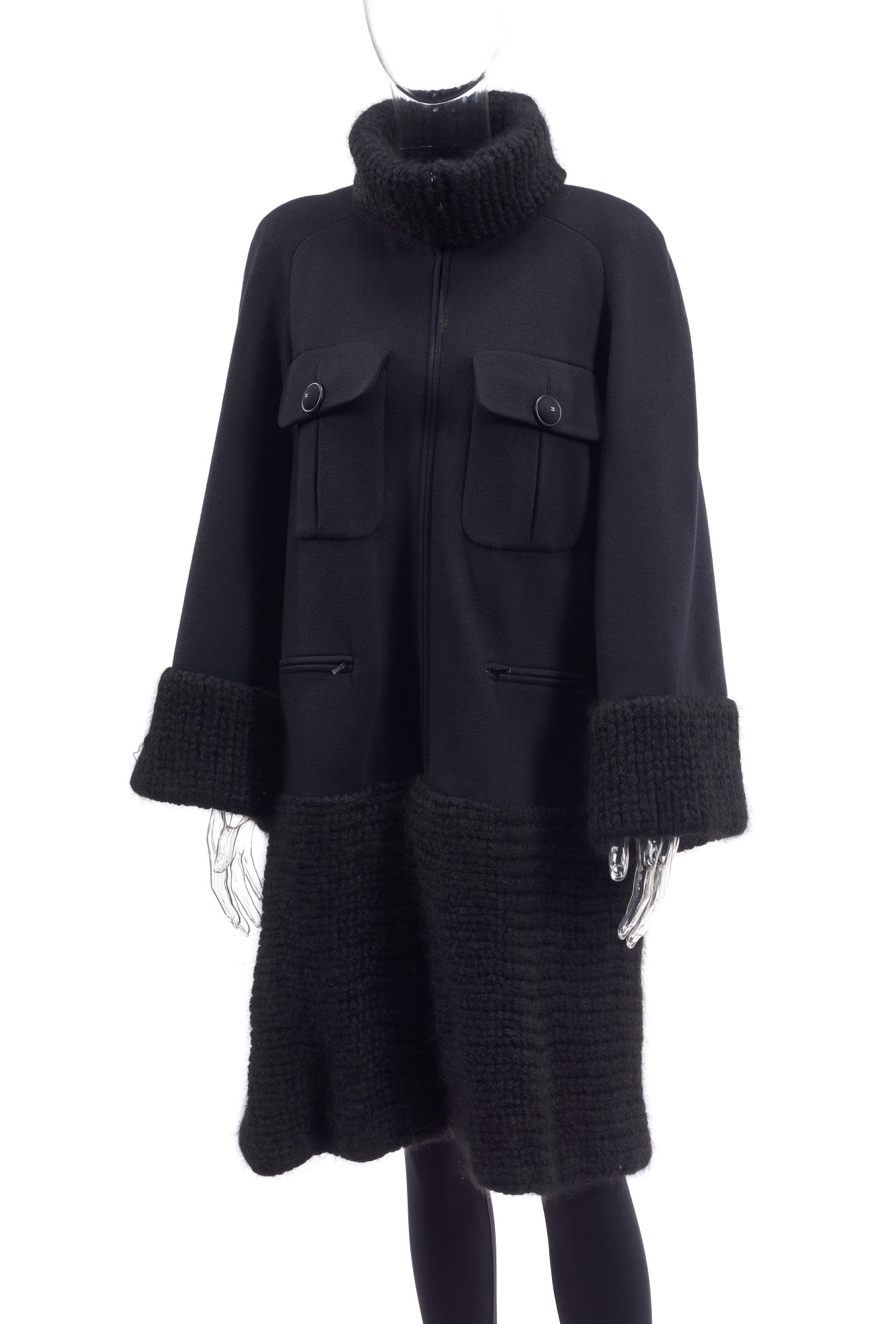 MIDNIGHT BLUE WOOL COAT, CHANEL | A Collection of a Lifetime: Chanel ...