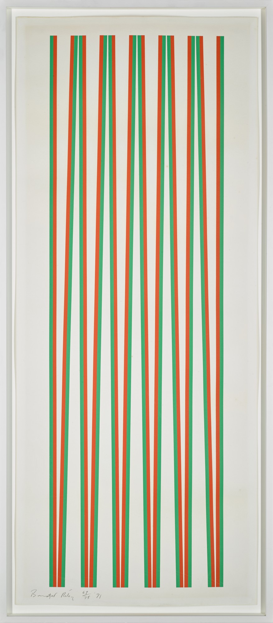 BRIDGET RILEY | UNTITLED (ELONGATED TRIANGLES 2) (S. 11) | Modern ...