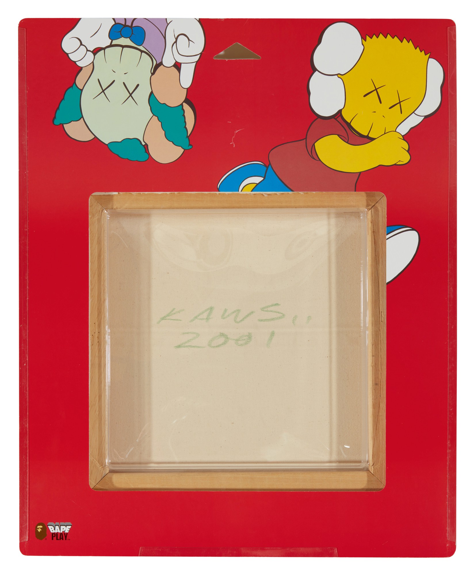 KAWS | UNTITLED (KIMPSONS) (Package Painting Series) 無題（KIMPSONS）（包裝畫系列 ...