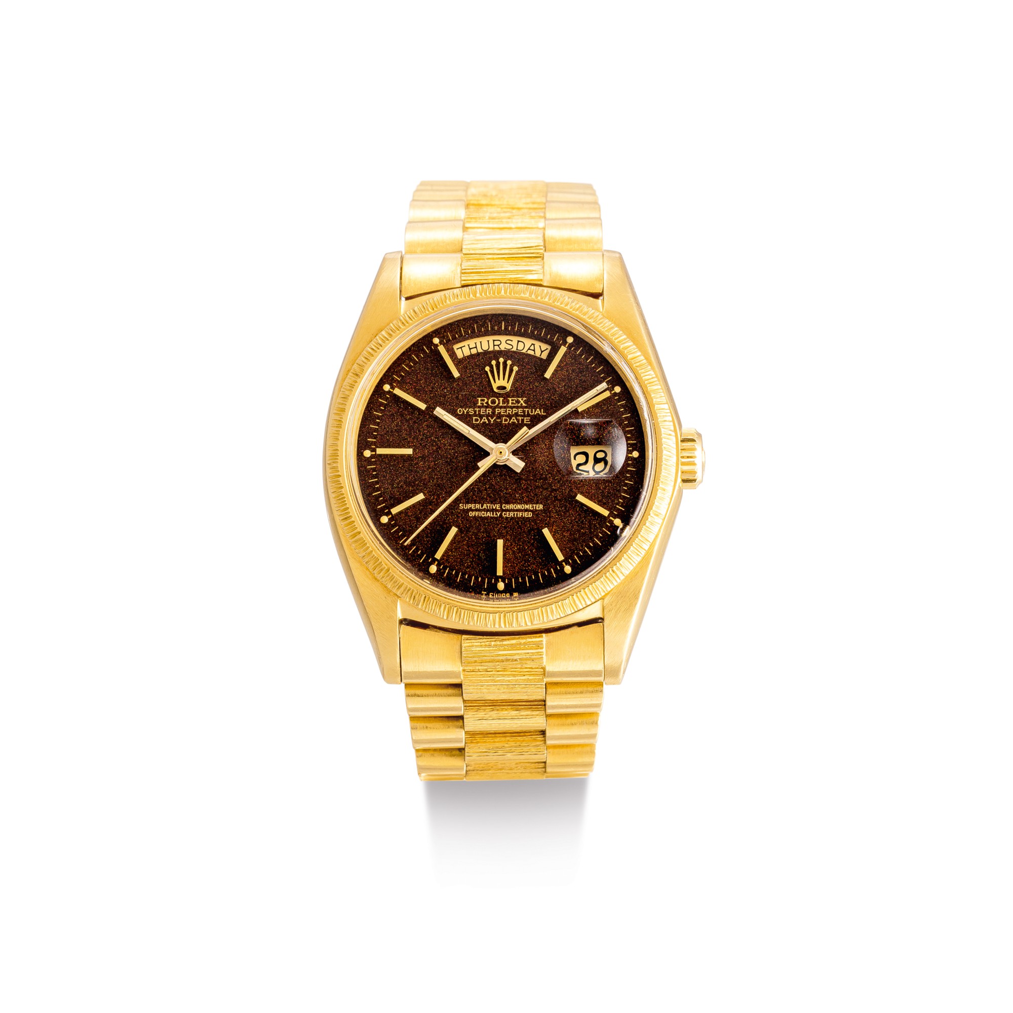ROLEX | DAY-DATE, REFERENCE 1807, A YELLOW GOLD WRISTWATCH WITH DAY ...