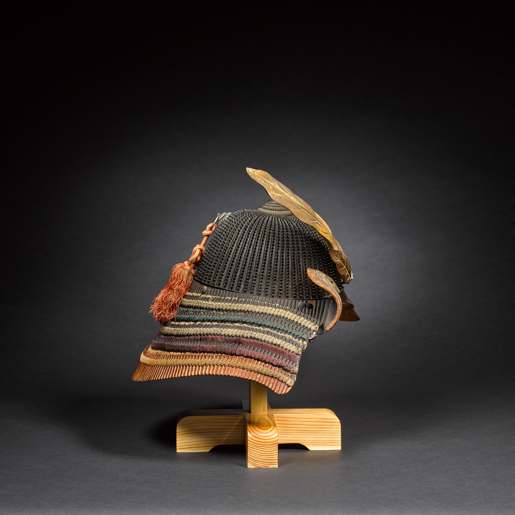A koboshi kabuto [helmet with small standing rivets] | Signed Joshu ju ...