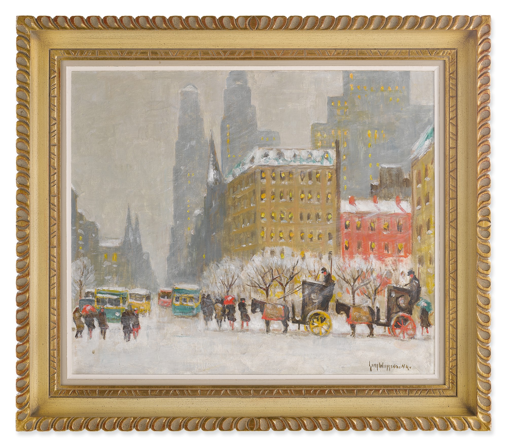 The Hansoms in Winter | Two Centuries: American Art | 2020 | Sotheby's