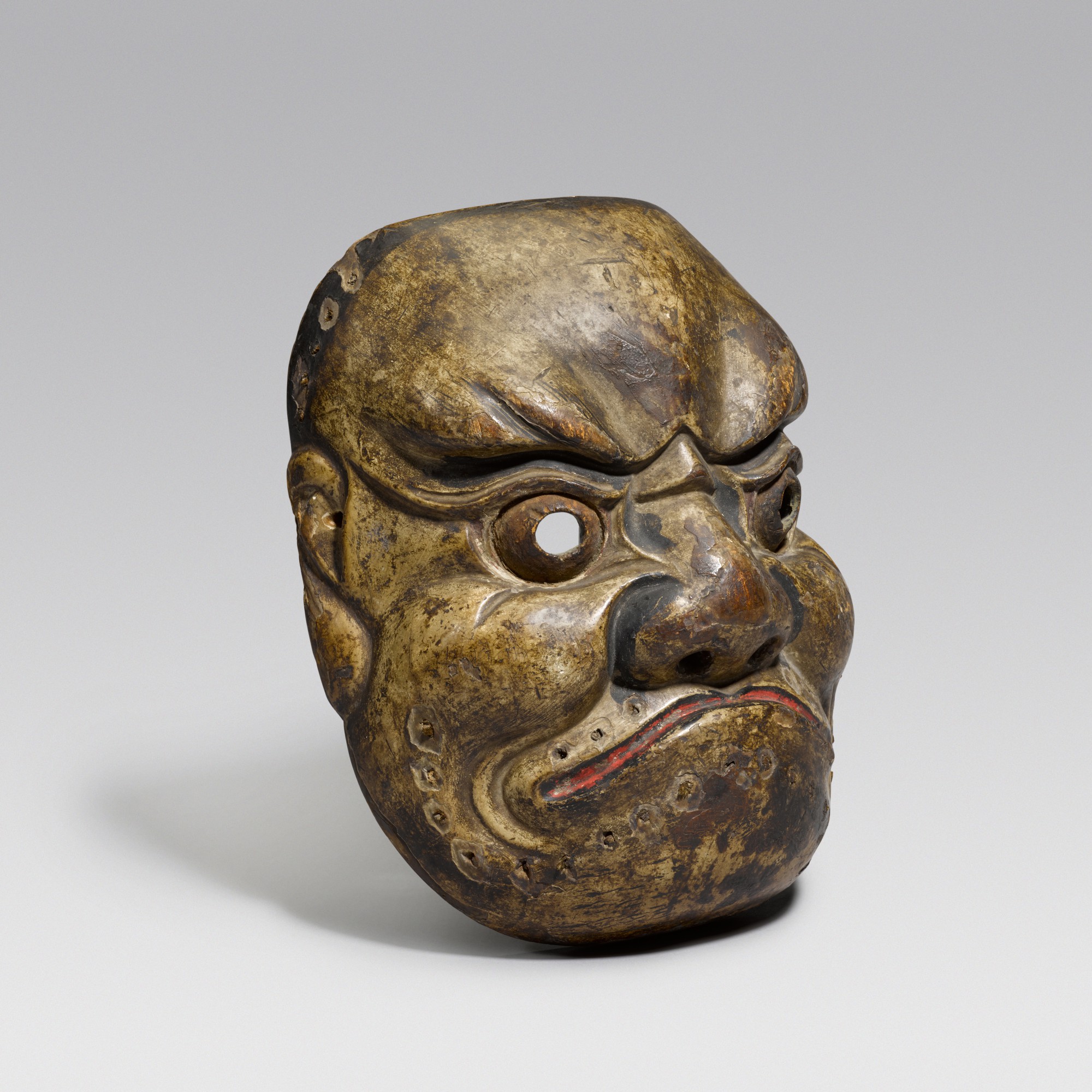 A KYOGEN MASK, MOMOYAMA-EDO PERIOD, LATE 16TH-EARLY 17TH CENTURY | Fine ...