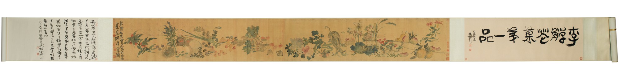 LI SHAN 1686-1762 | FLOWERS, FRUITS, FISH AND VEGETABLES | Important ...