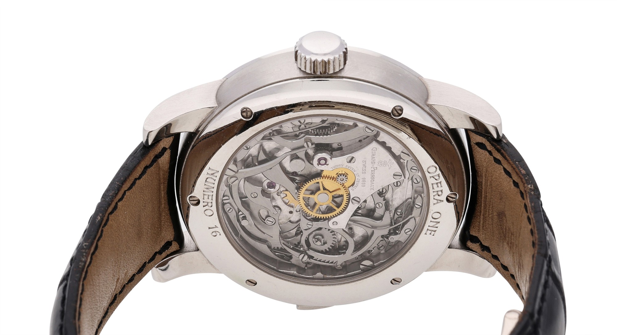 Opera One | A white gold semi-skeletonized Westminster carillon chime ...