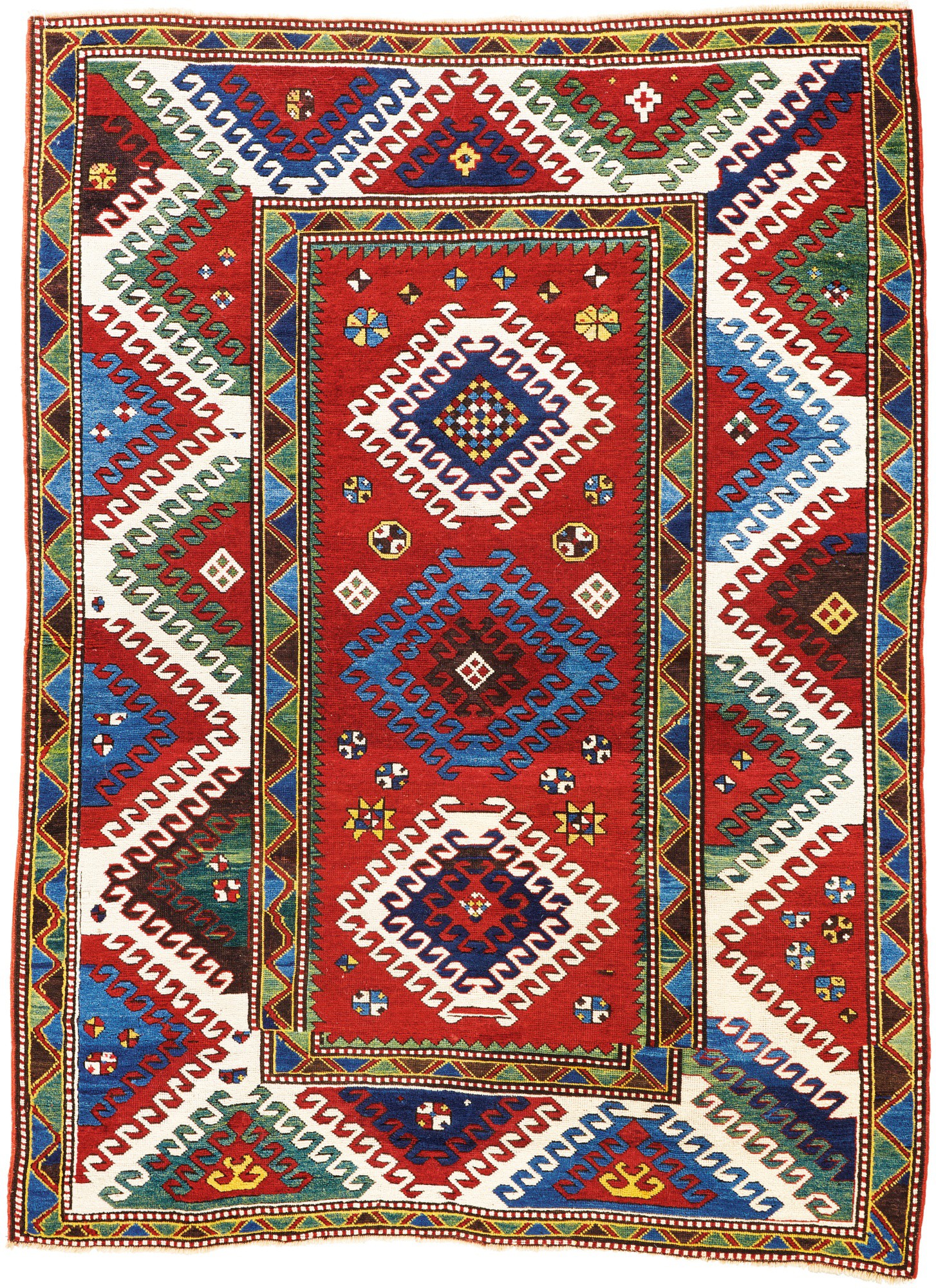 A BORDJALOU KAZAK RUG, SOUTHWEST CAUCASUS | Arts of the Islamic World ...